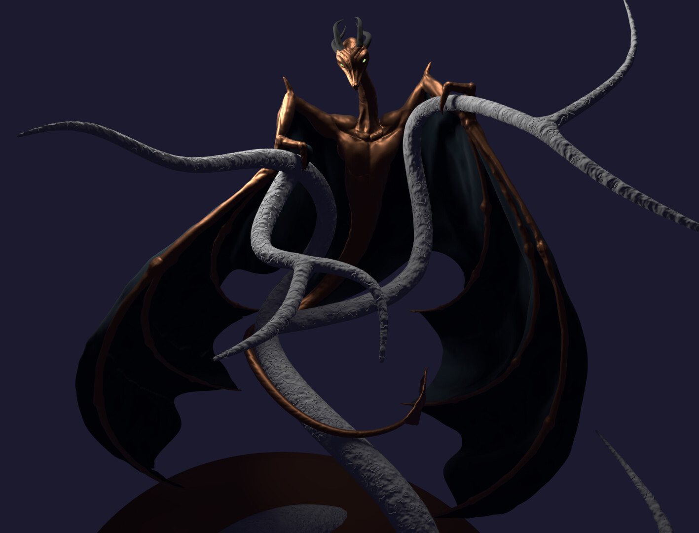 ArtStation - An amphithere on a tree