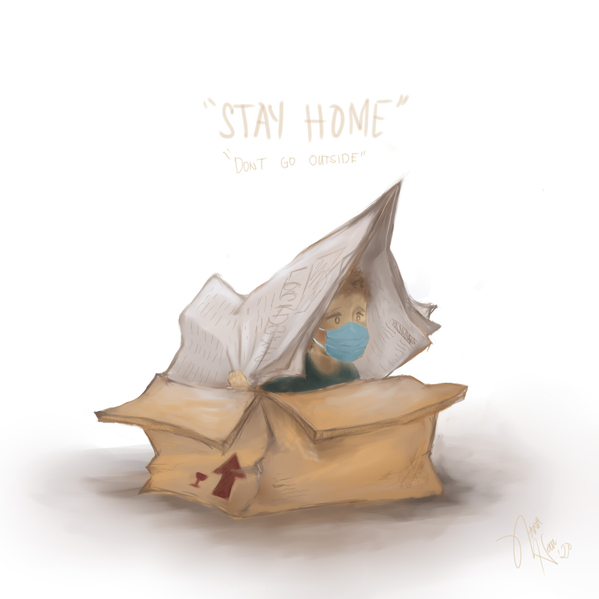 ArtStation - "STAY HOME"