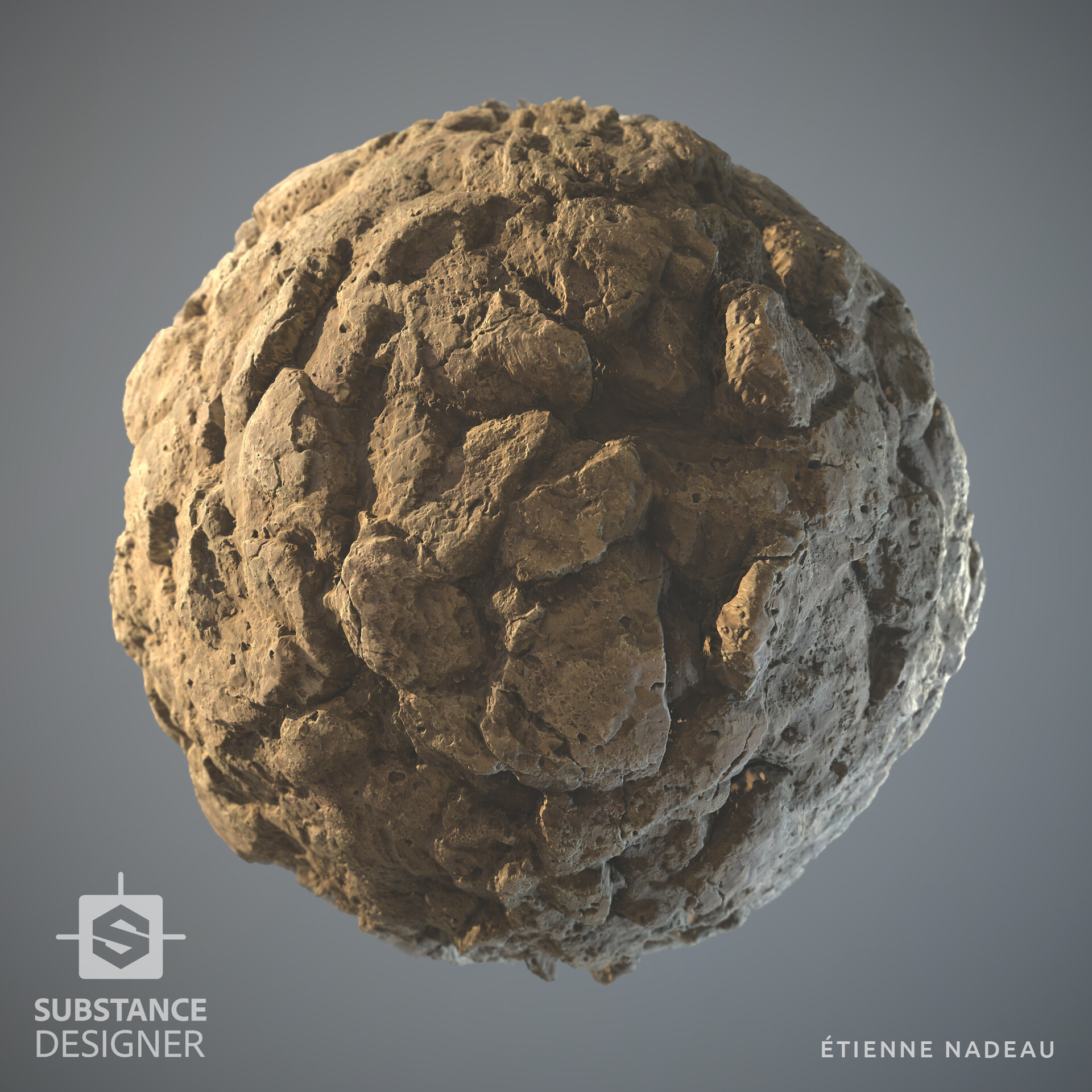 ArtStation - Desert Rock - Substance Designer