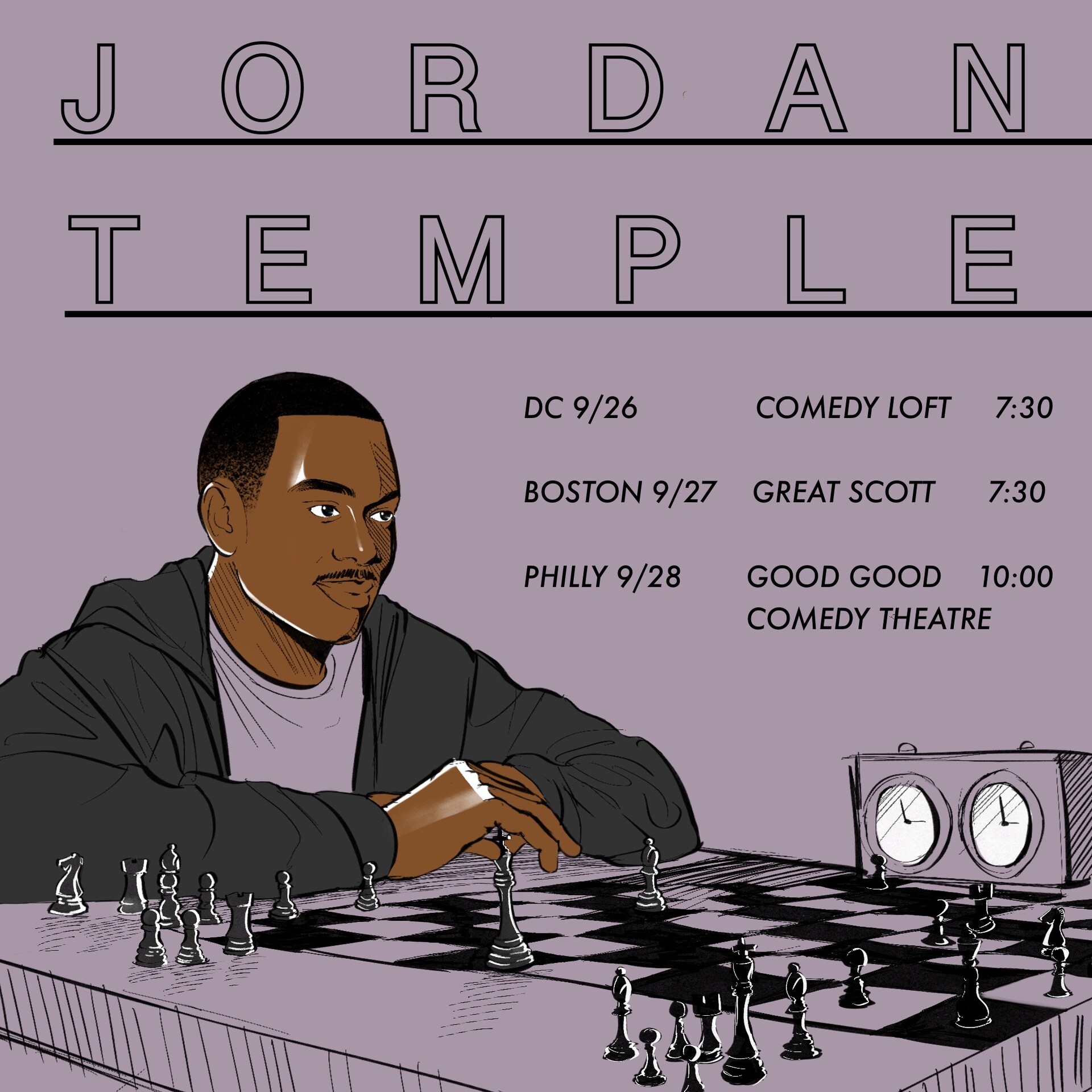 ArtStation - Jordan Temple Tour Flyer