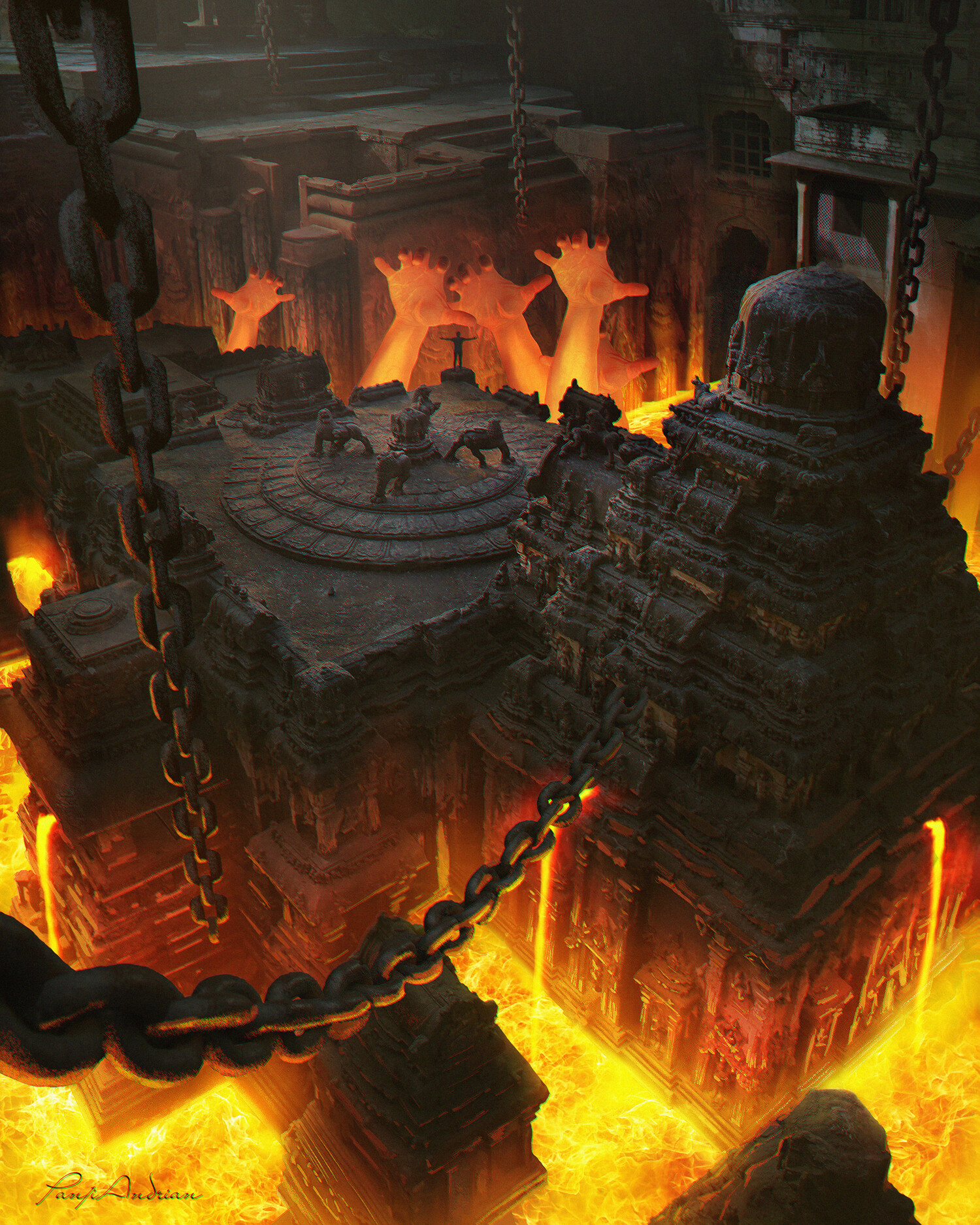ArtStation - Fire Tample