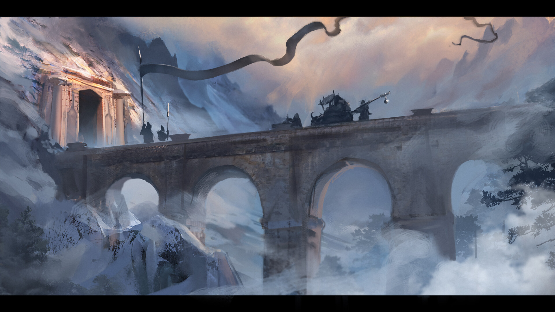 ArtStation - mountain bridge