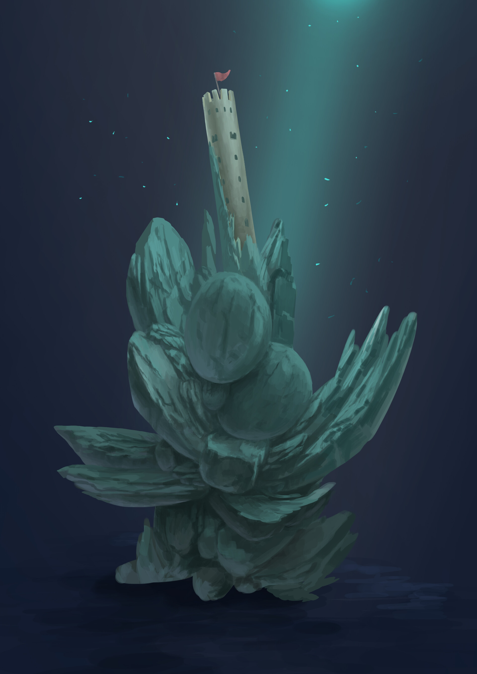ArtStation - Tower on the rocks