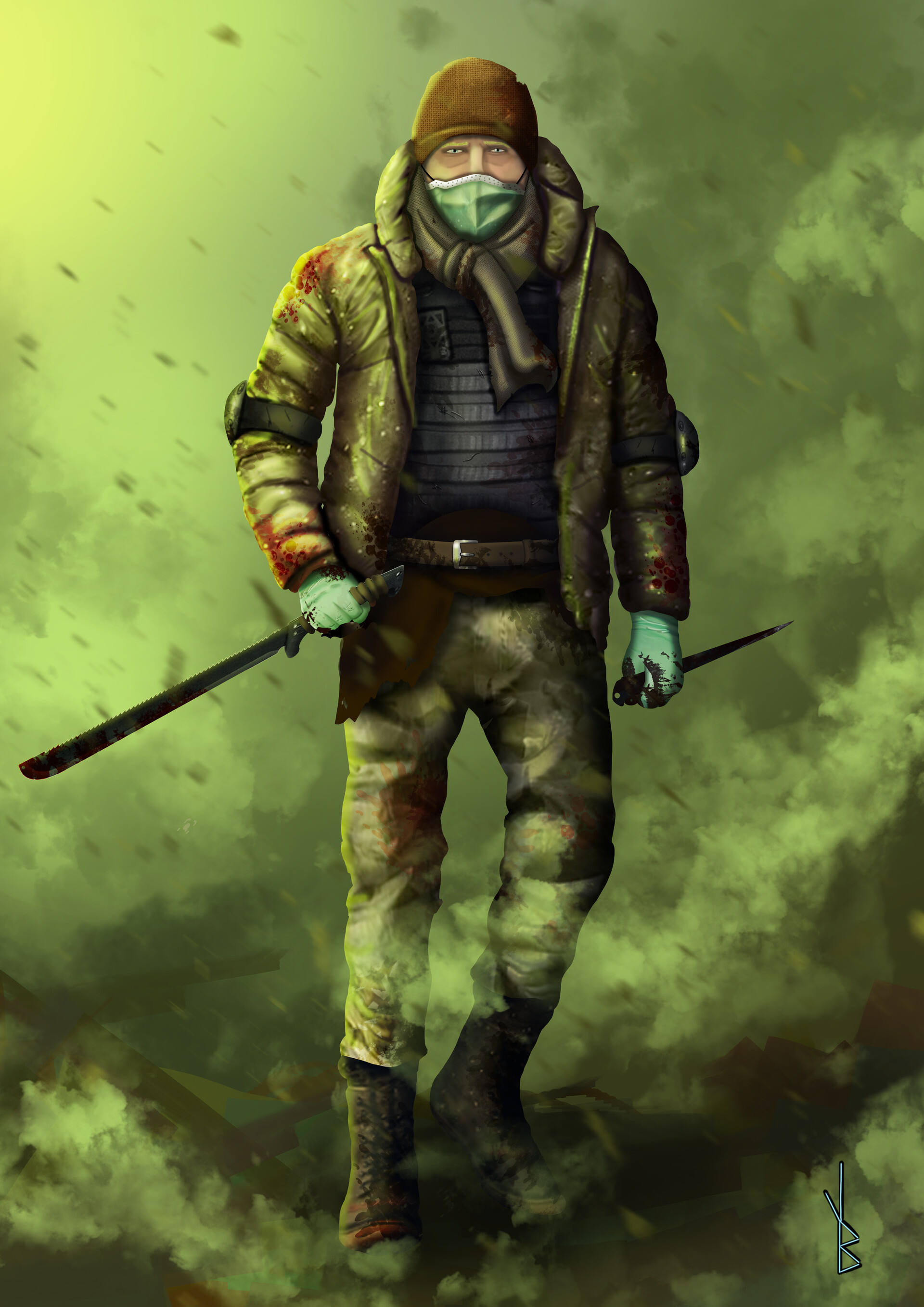 ArtStation - Apocalyptic Swordsman Vol.3, Javier Barjollo