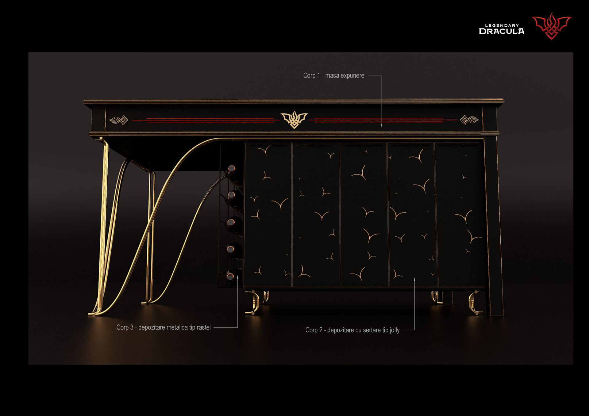 ArtStation - Legendary Dracula stand proposal