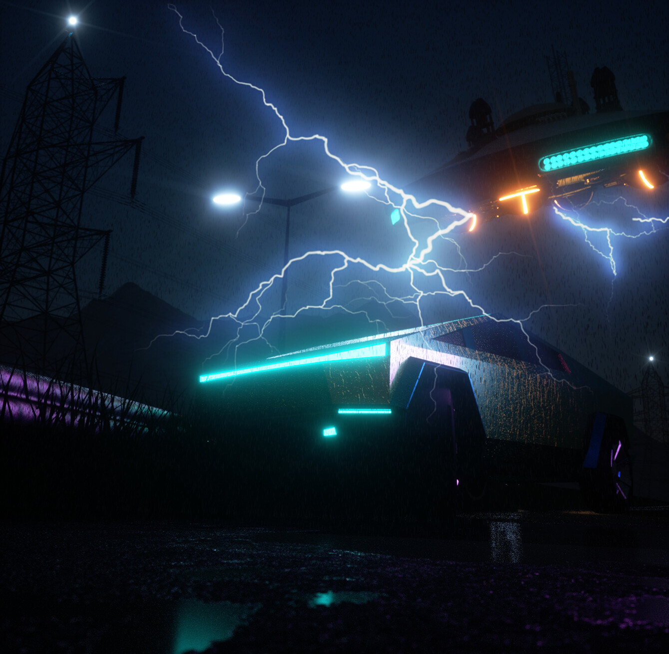 ArtStation - Tesla in action