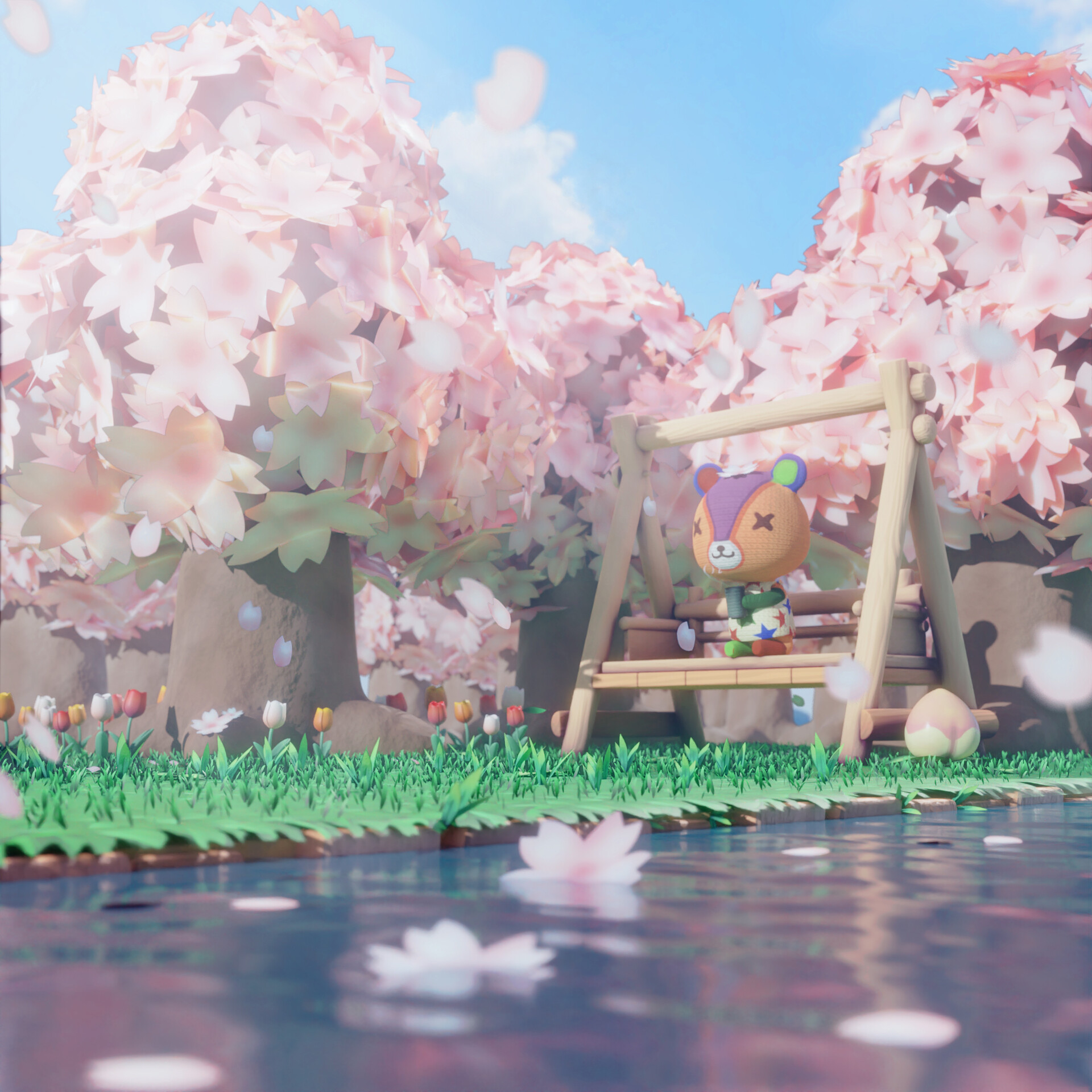 ArtStation - animal crossing render