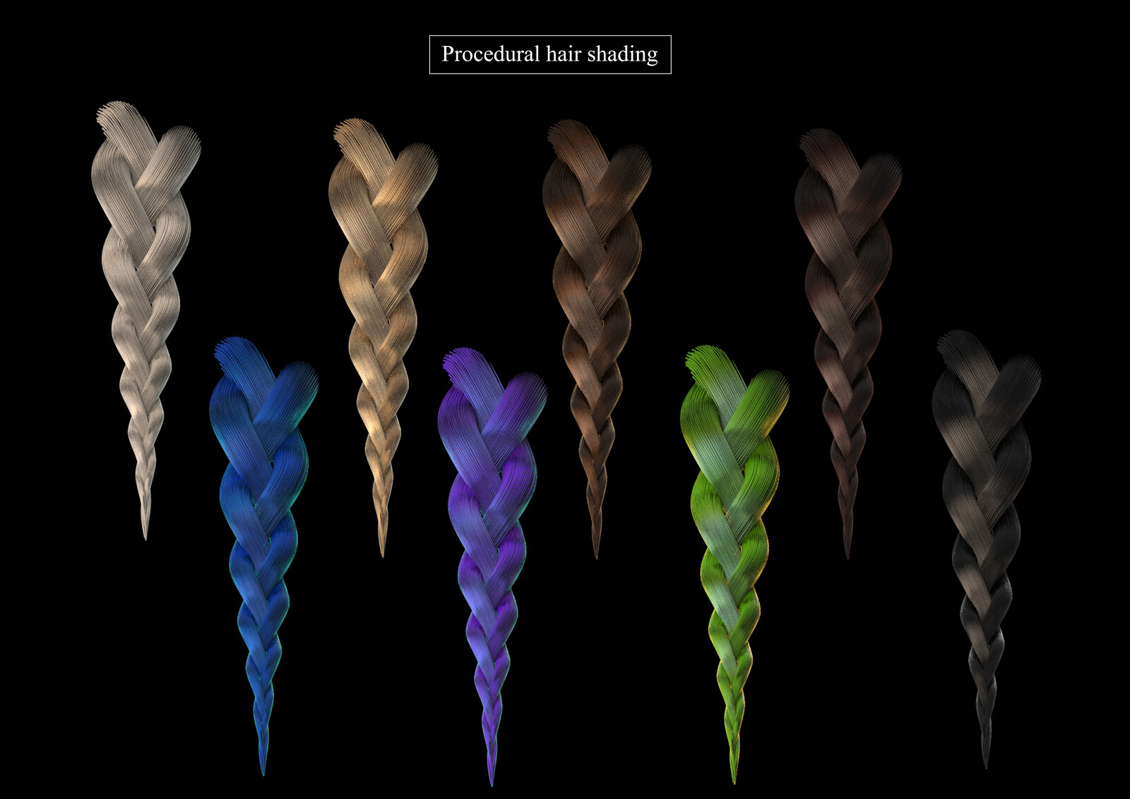 Flore argentieri - Procedural Braids Generator