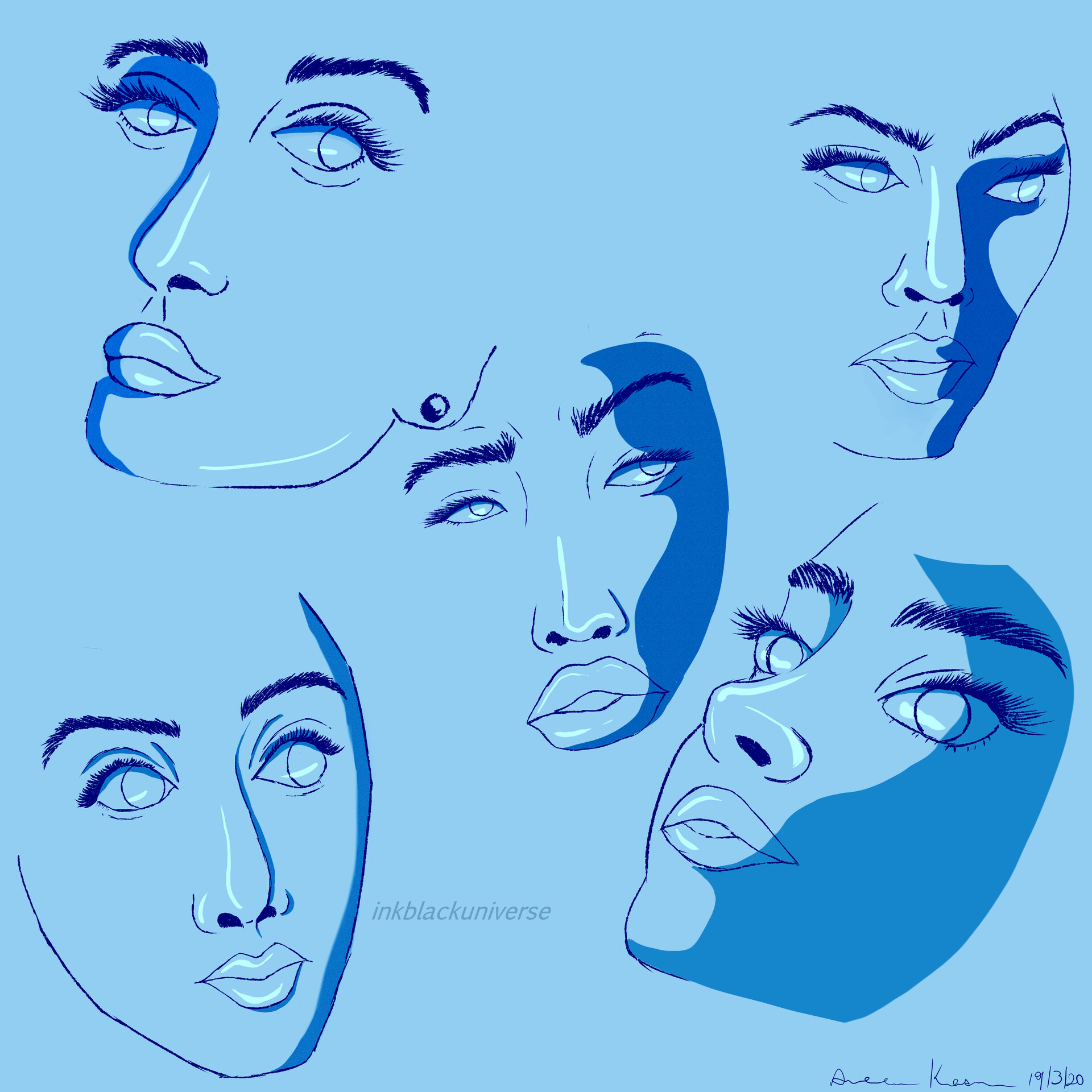 ArtStation - Face Practice