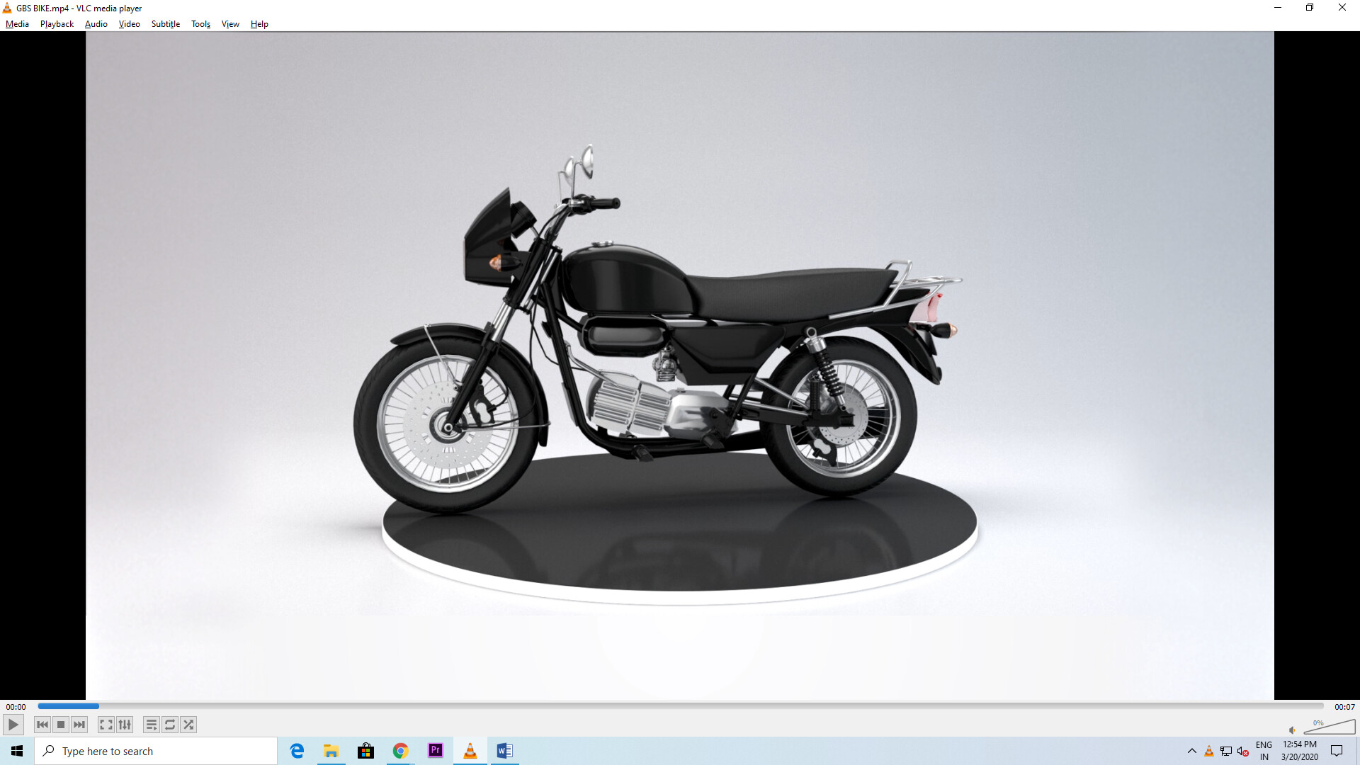 Mayur Arora - 3D Model of Motorcycle, 3D Artist in India.