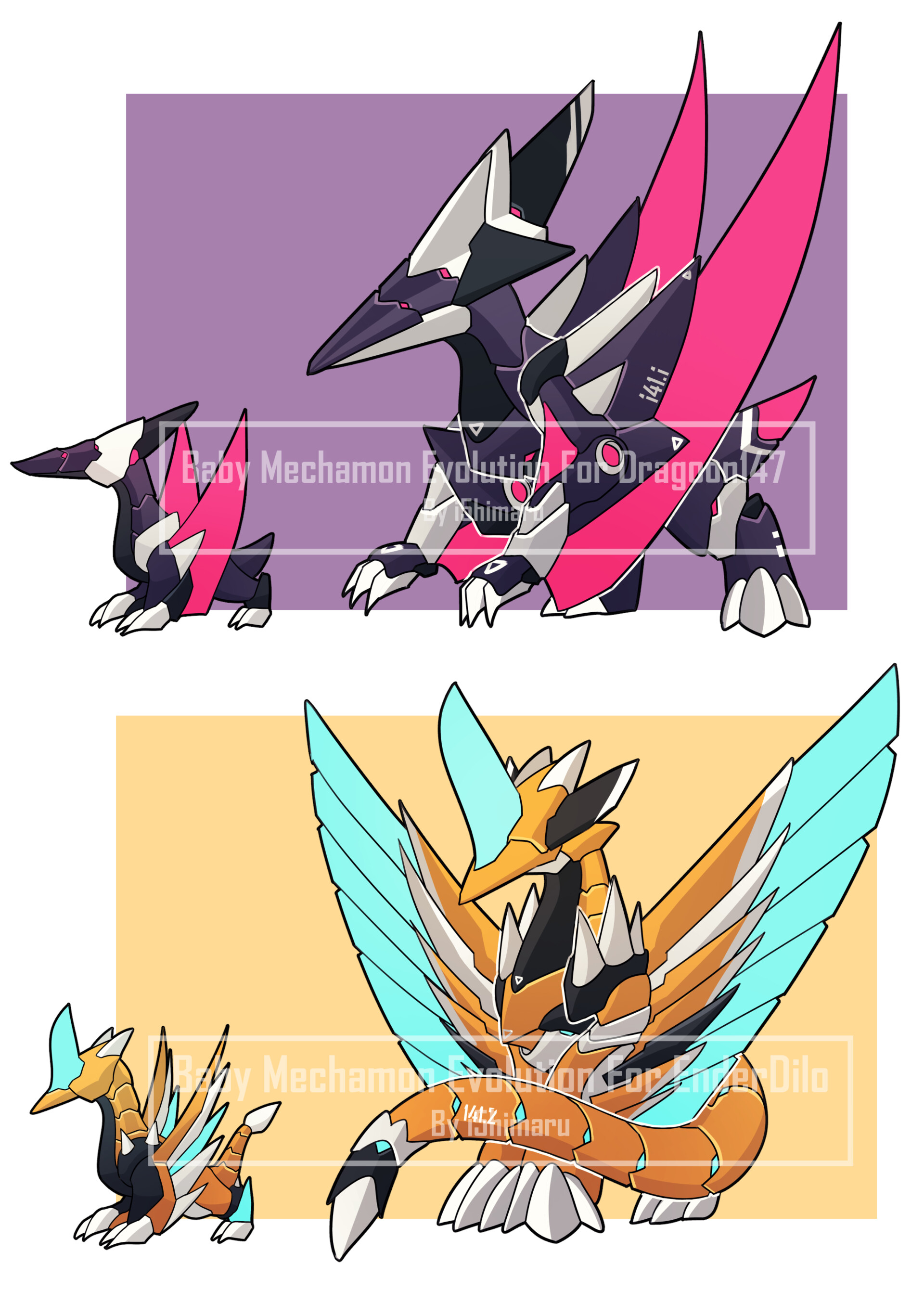 ArtStation - Baby mechmon Evo. For Dragoon147 / EnderDilo