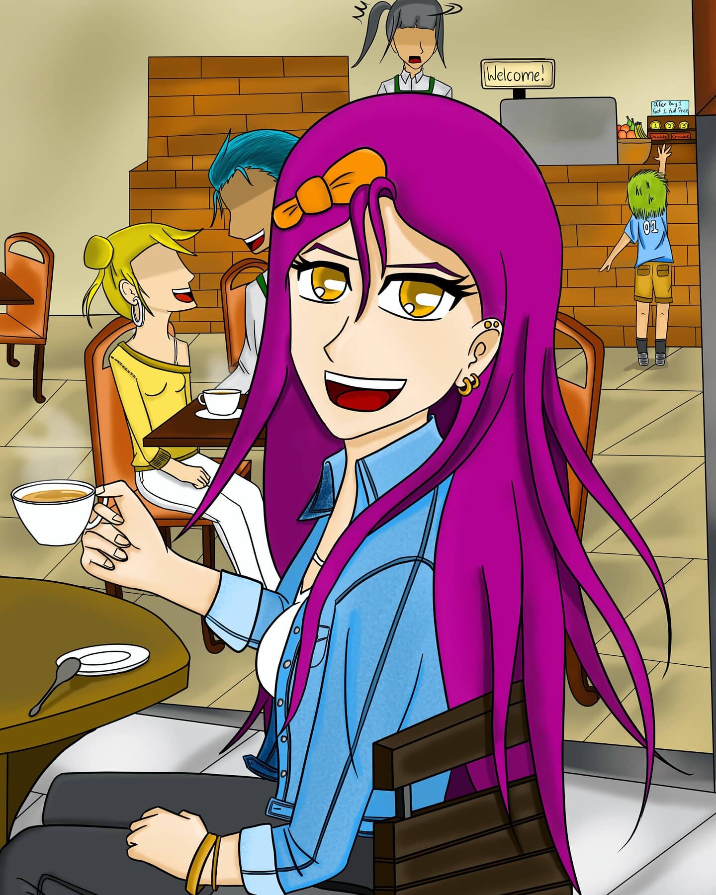 ArtStation - Relaxing Tea Time