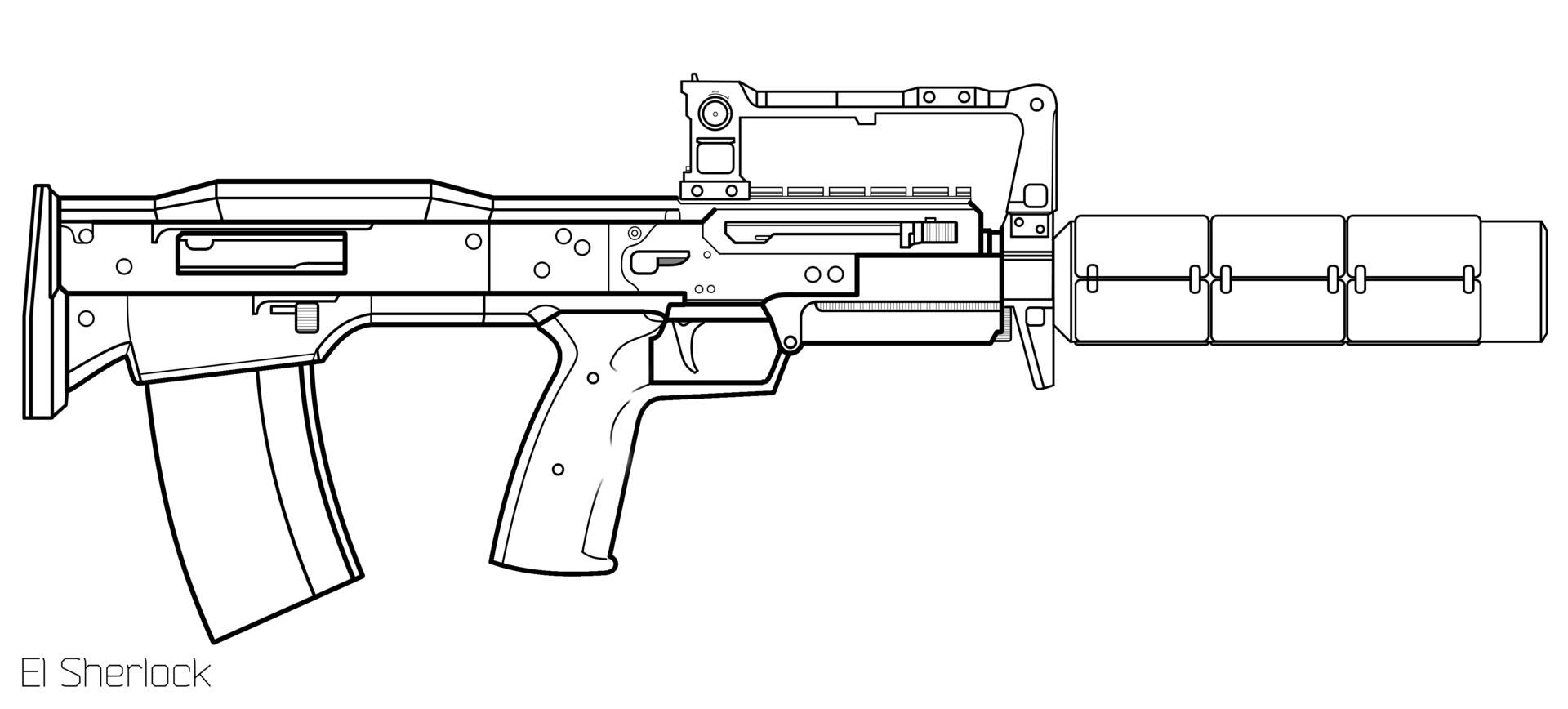 ArtStation - Some russian bullpup concept thing