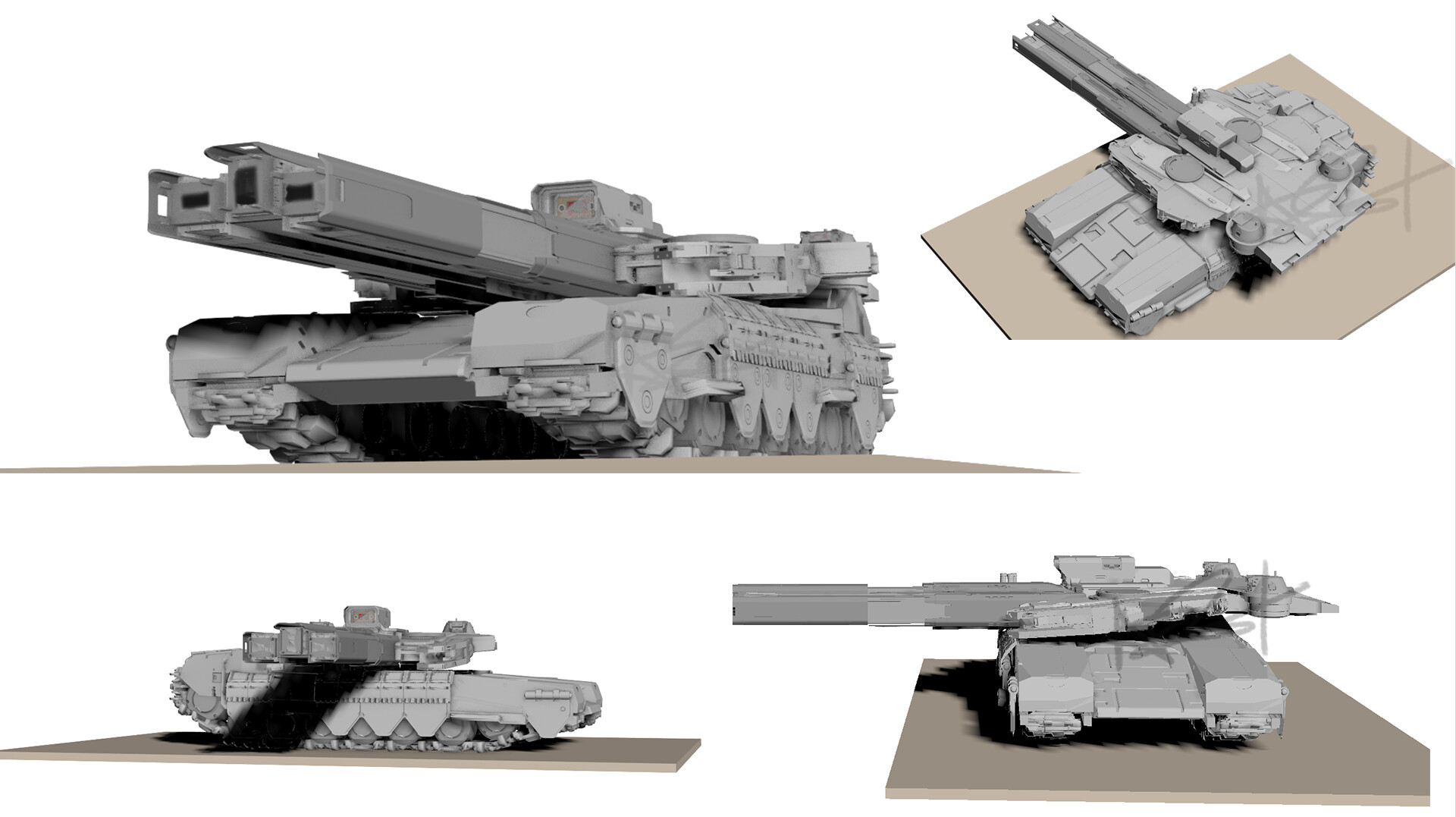 ArtStation - M116B Hunter-Killer Tank Destroyer