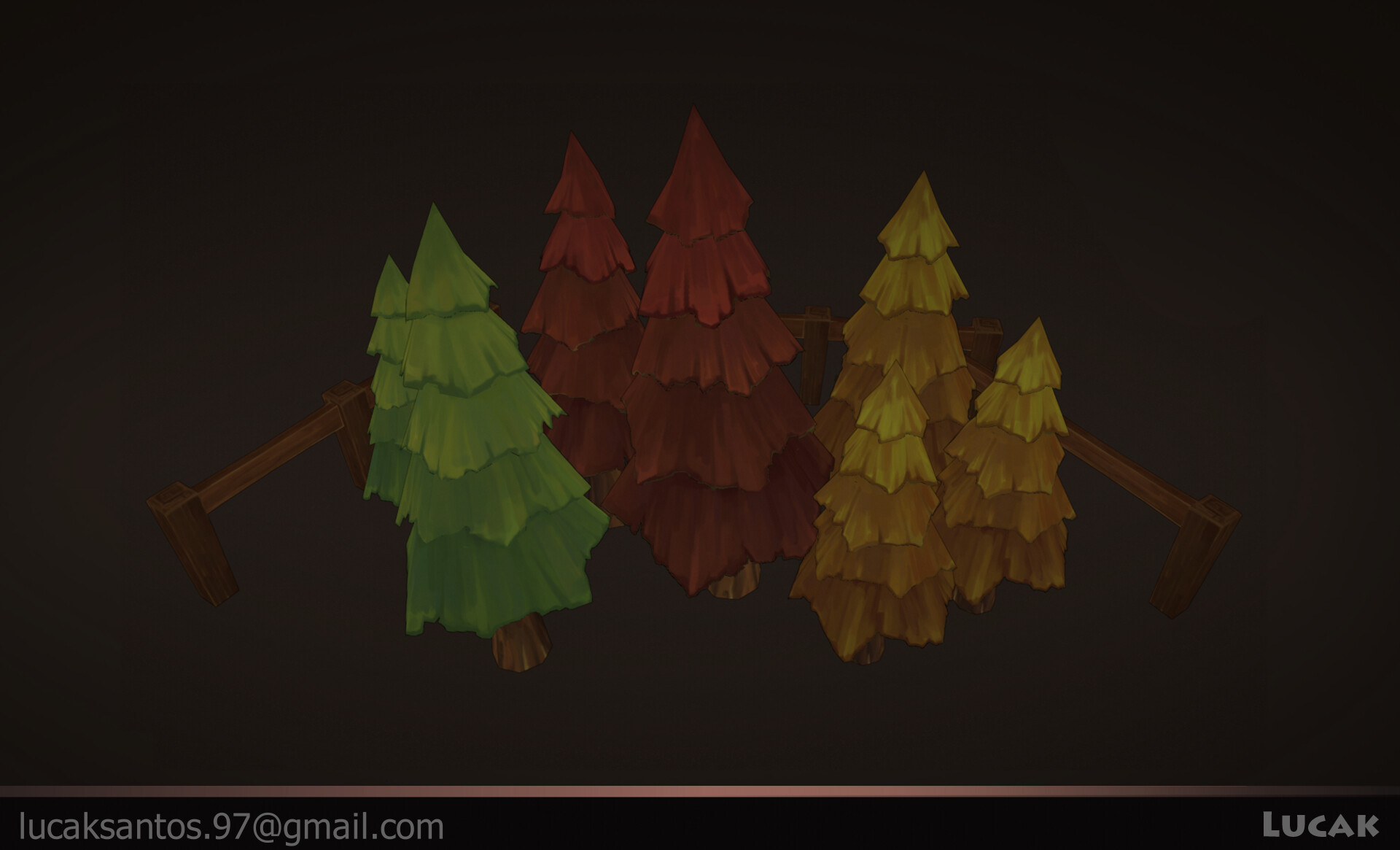 ArtStation - Forest hand painted environment