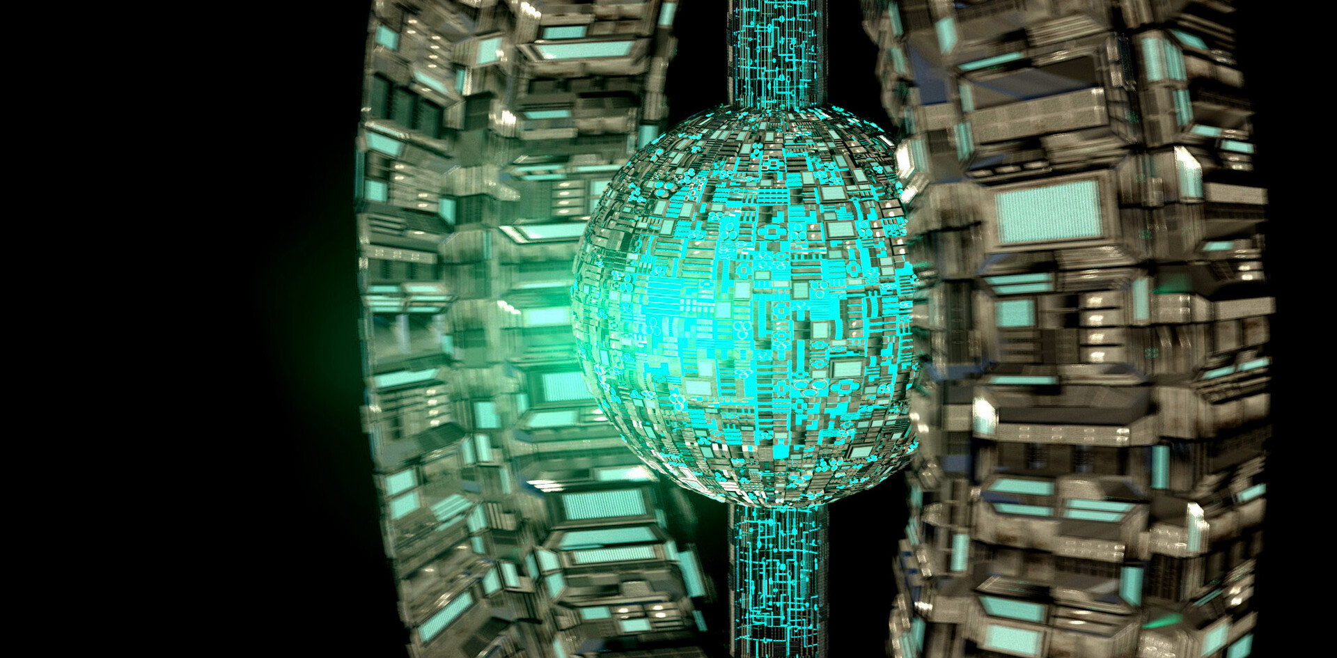 Junqi Zhang - [Houdini] Procedural Modelling Space Station