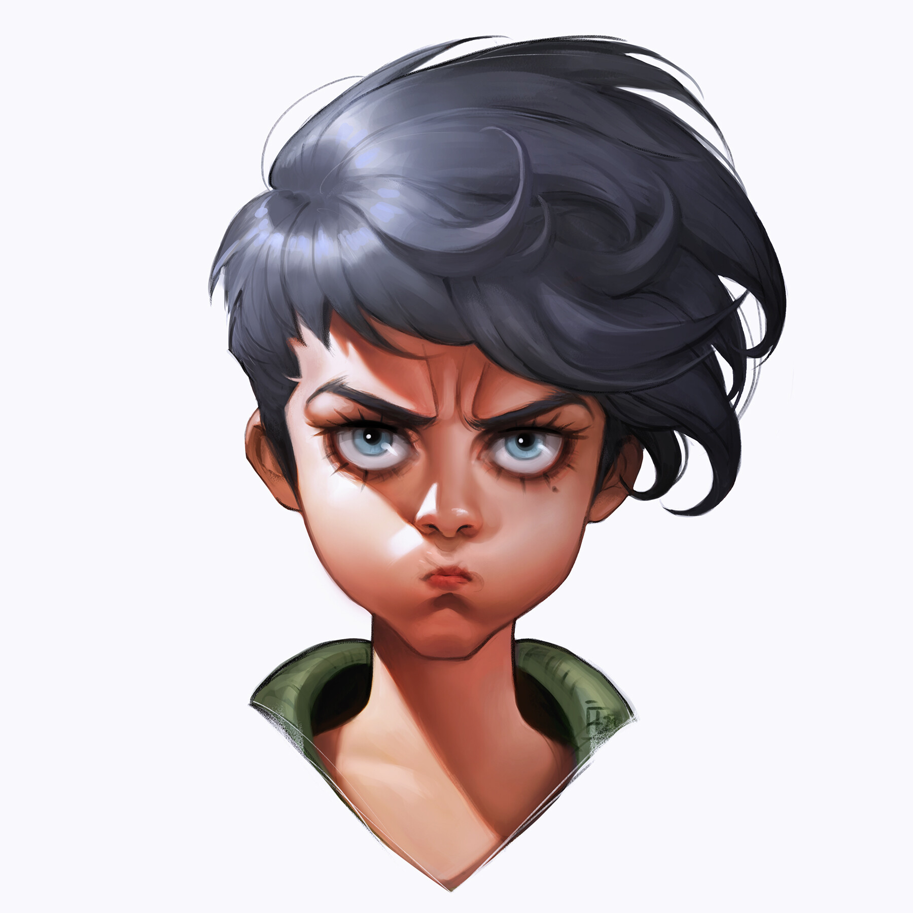 ArtStation - Expressions serie : grumpy