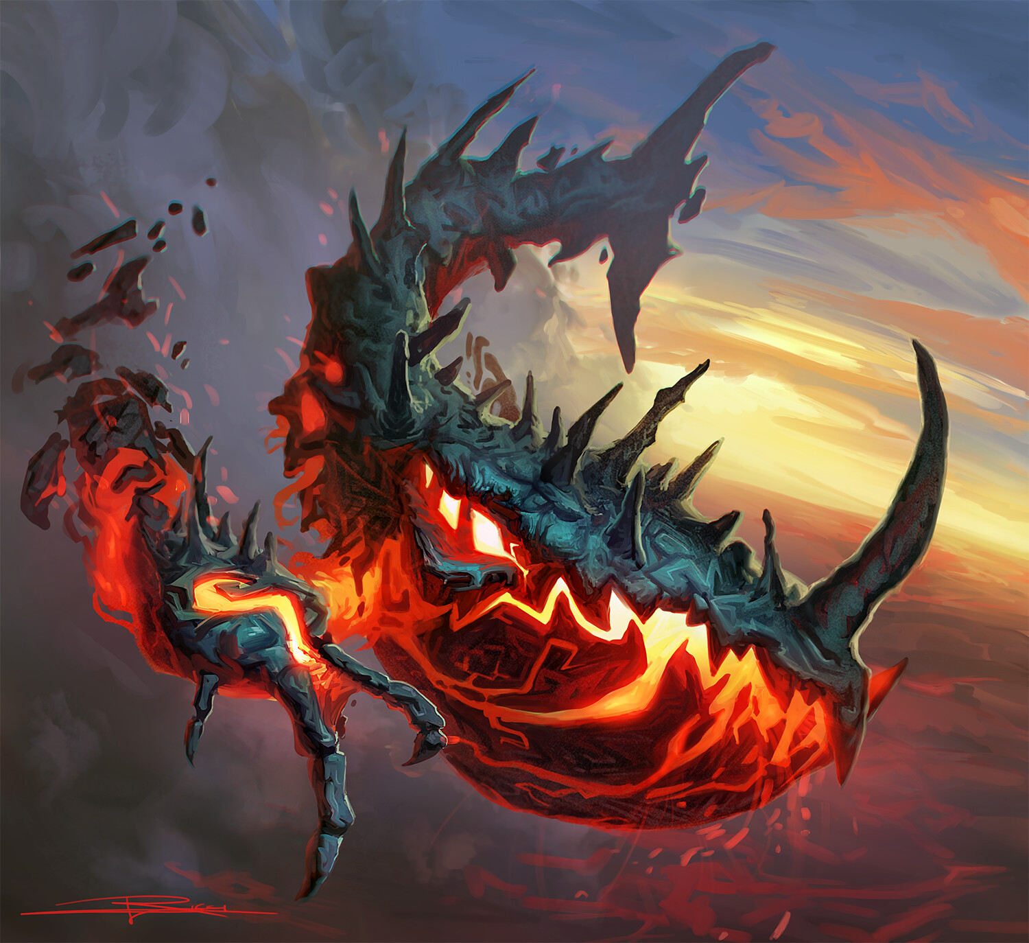 Design from an Image #226: Lava Whale by Thomas Ricci : r/custommagic