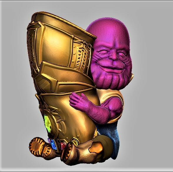 how to draw chibi thanos