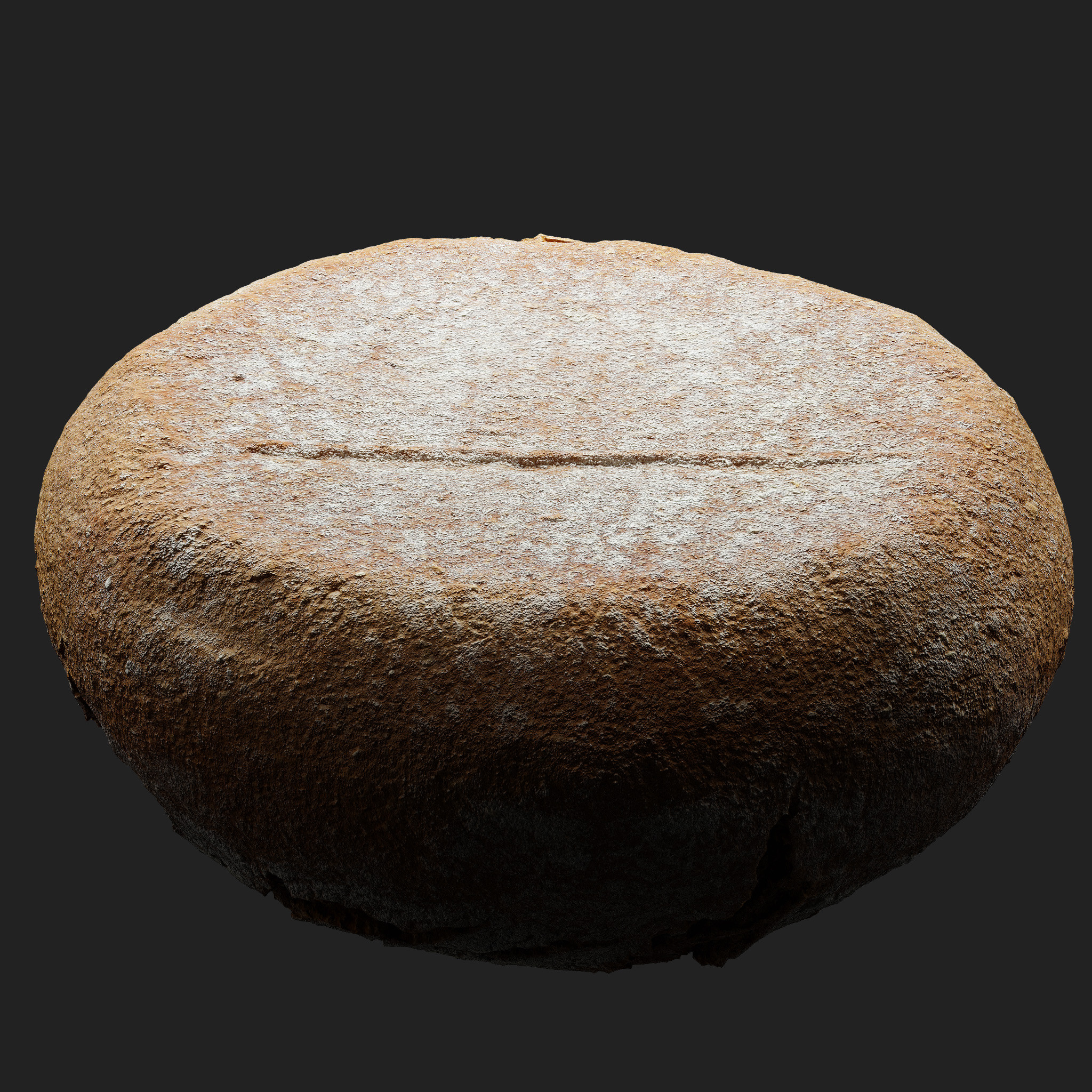 3D Scanned Textures - Bread Roll Scan