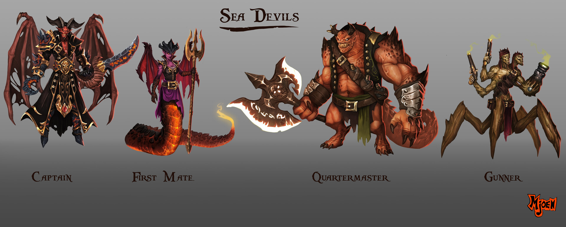 ArtStation - Robotpencil mentorship term 2-Demonic Pirates!