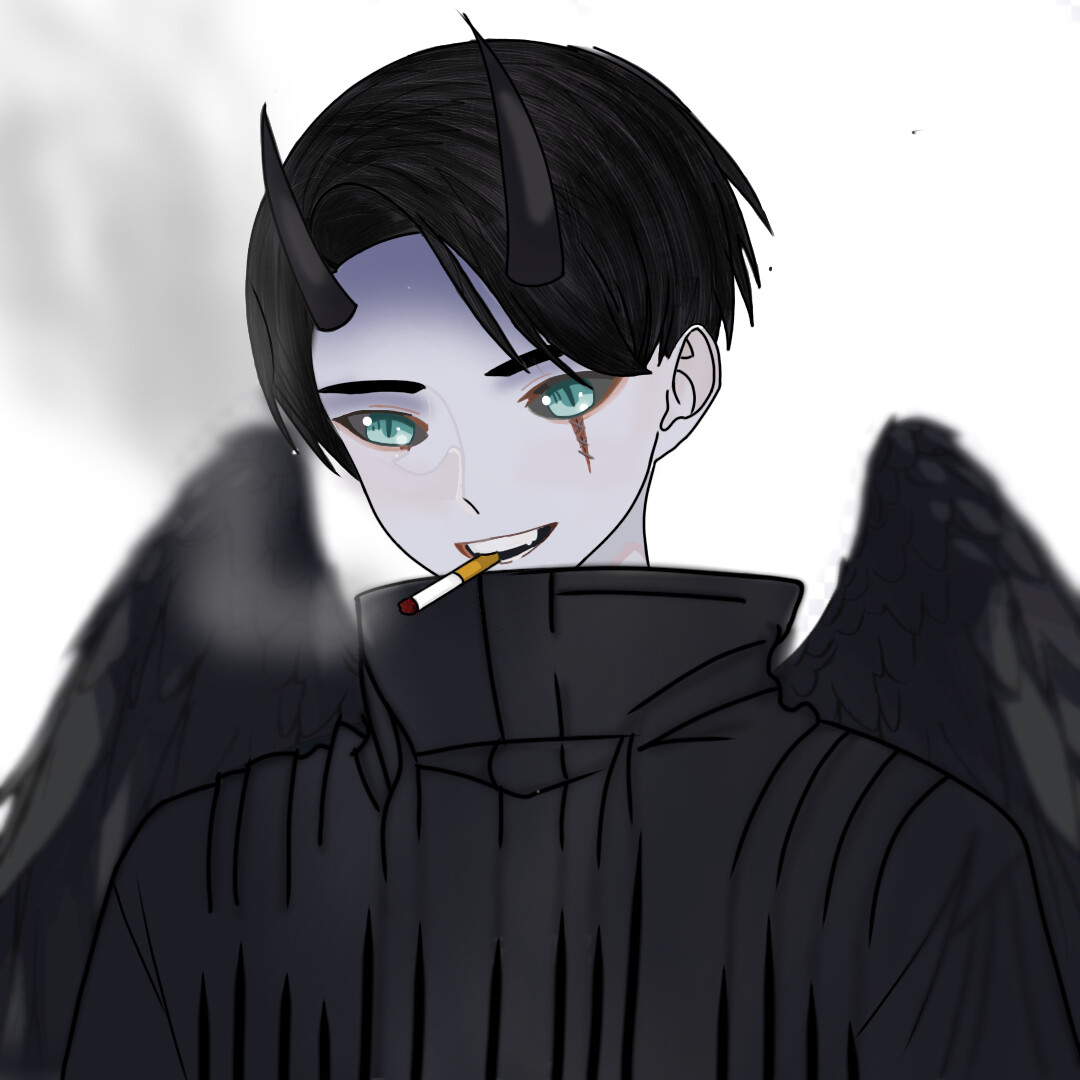 ArtStation - Digital Art: Devil, Smoke, Smoky?