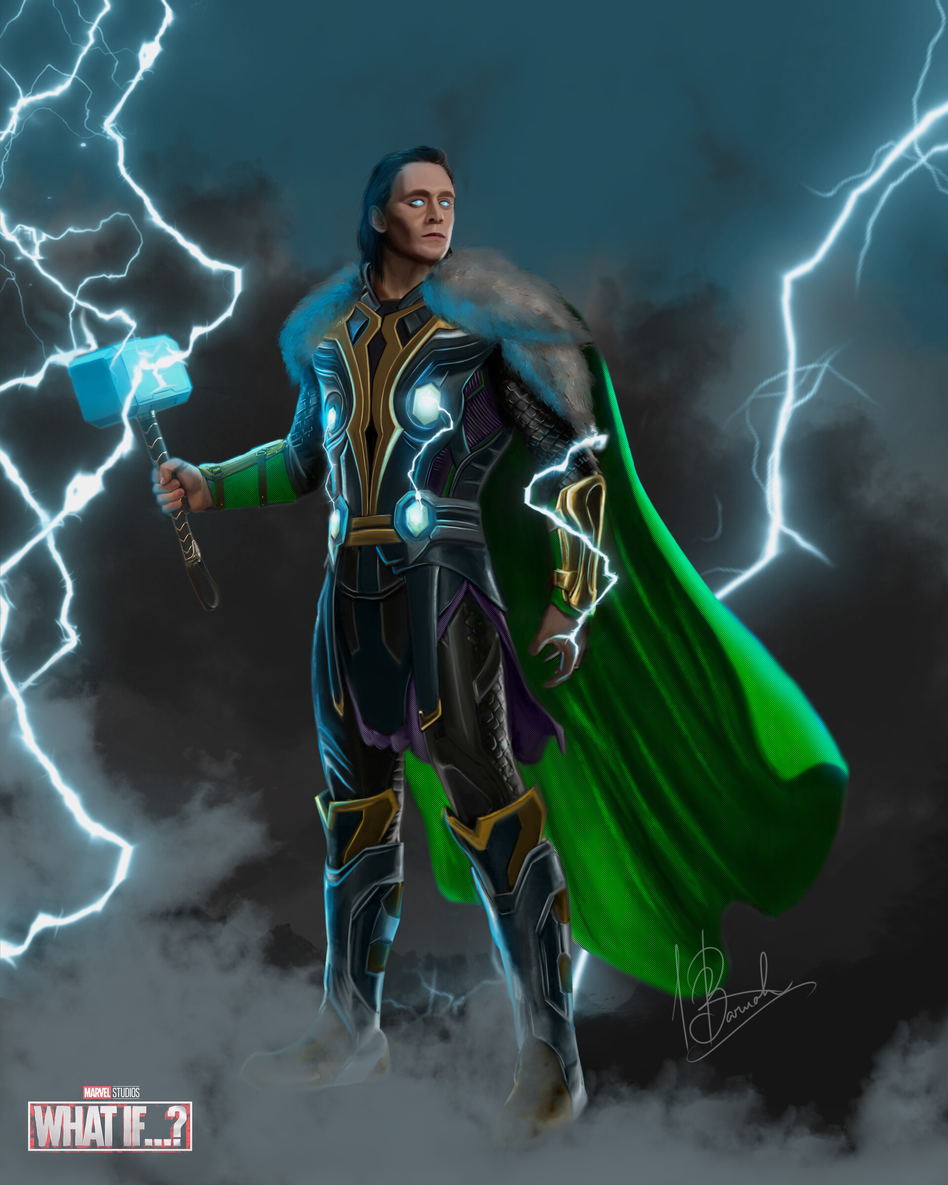Hriday Raktim Baruah - What iff...Loki becomes Worthy concept by Hriday Raktim Baruah...