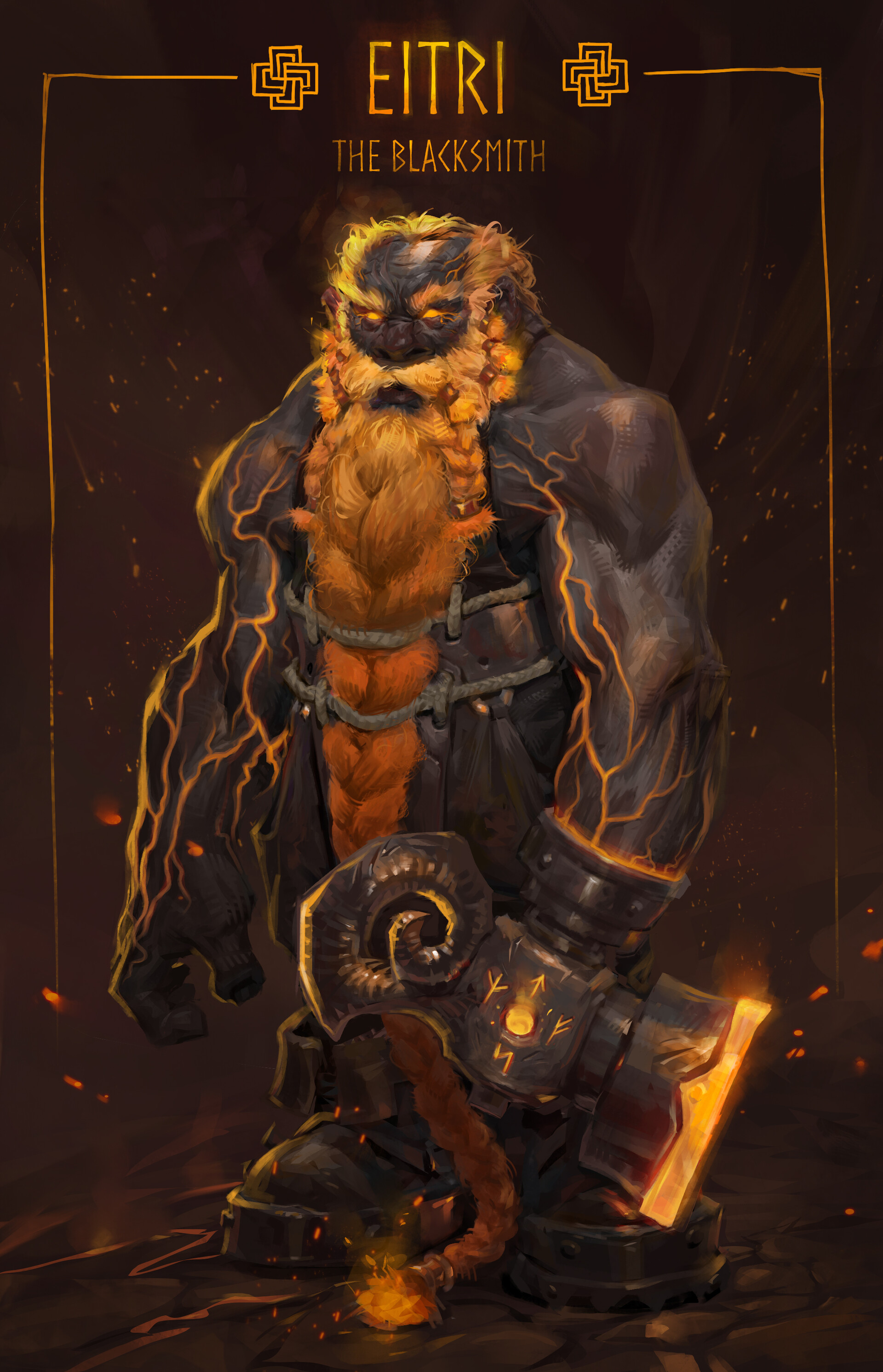 Eitri the Blacksmith by Ognjen Sporin : r/ImaginaryElementals