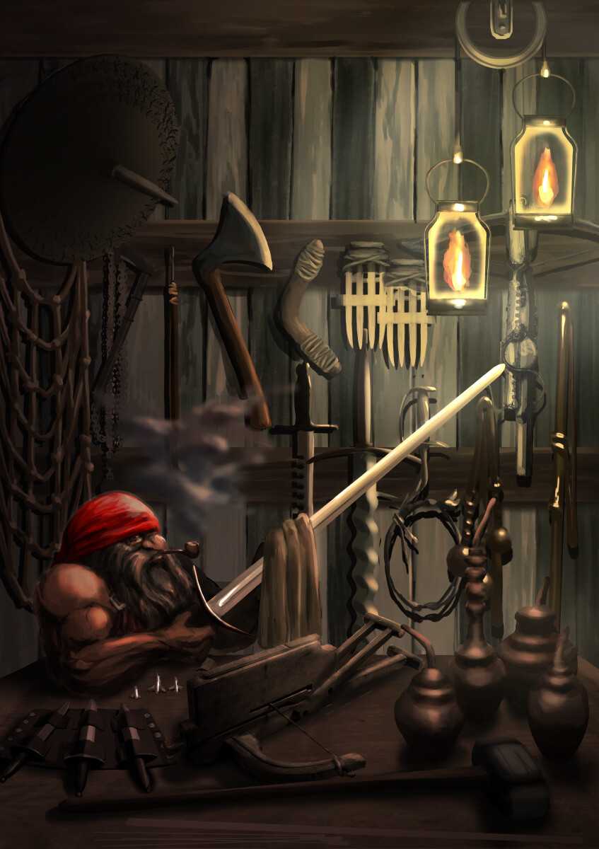 ArtStation - Strange weapon shop