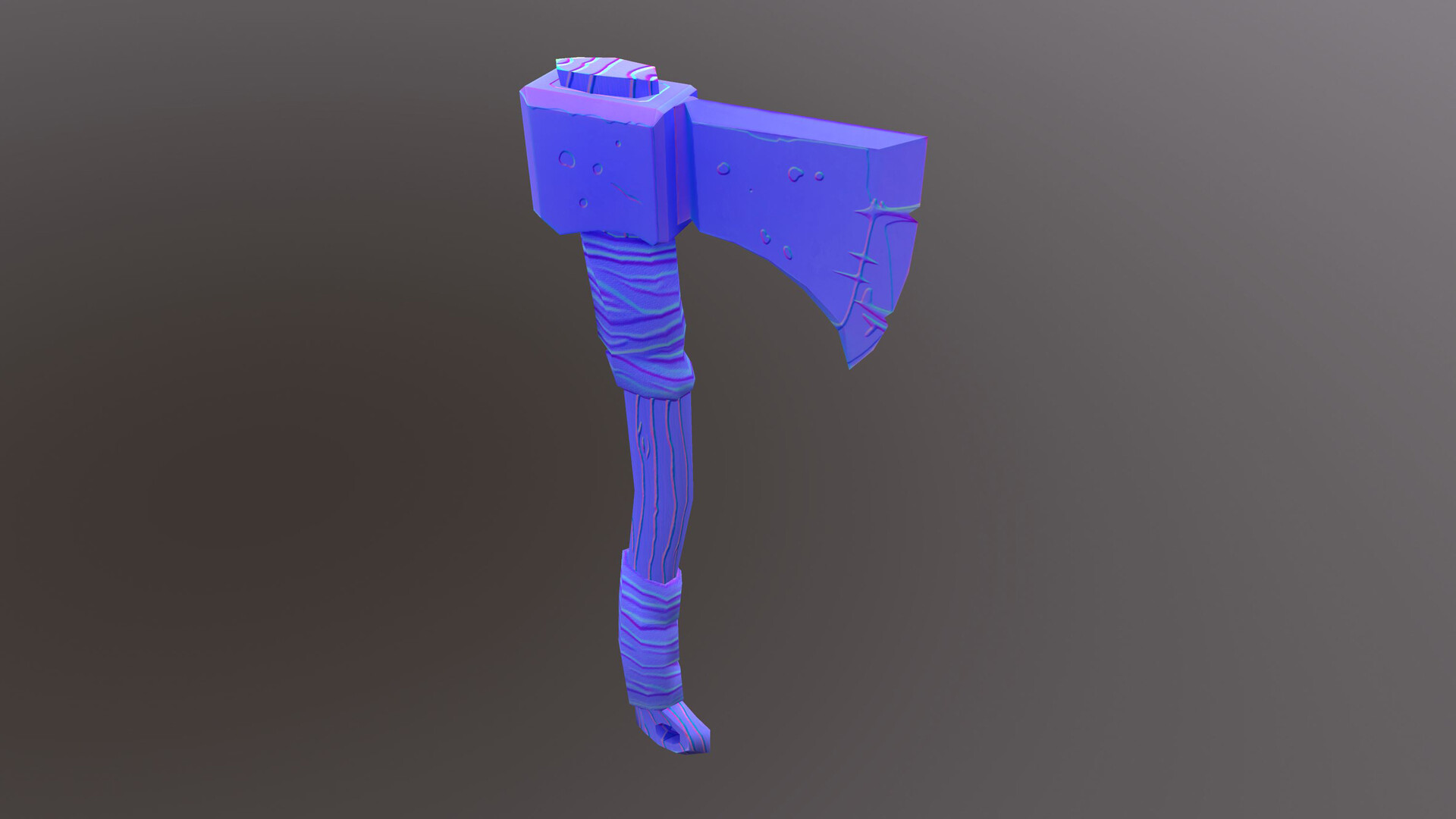 Moisés Soto - Small hand painted axe