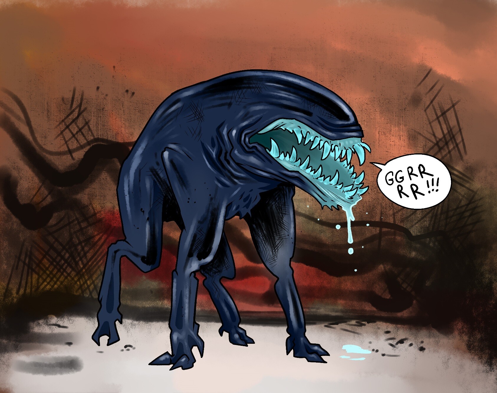 ArtStation - monster dog