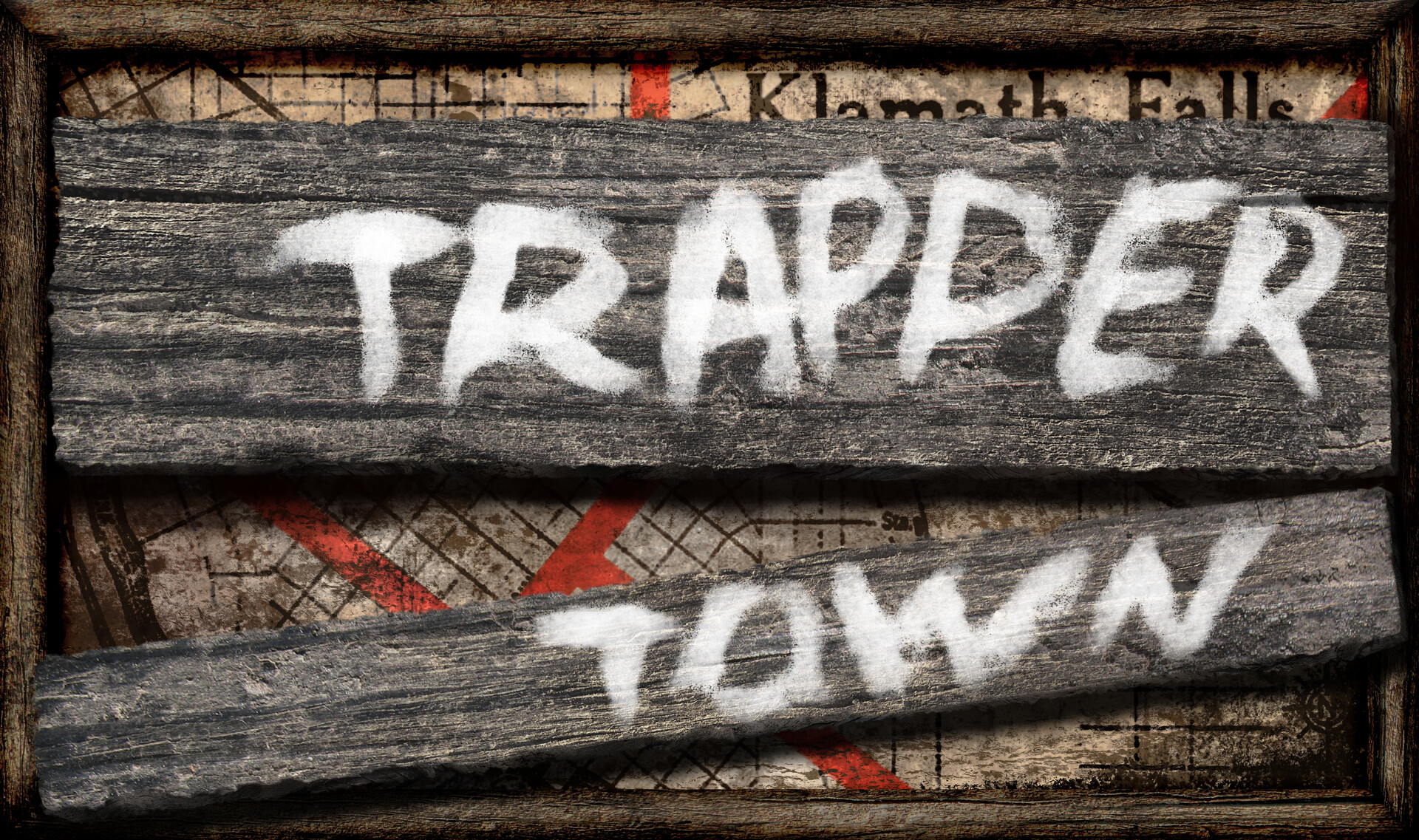 Igor Leșko - "Trapper Town" signboard from Fallout 2