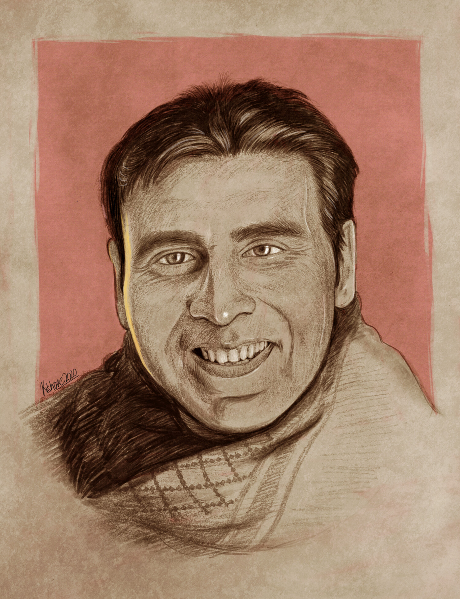 Kishore Kumar Sketch