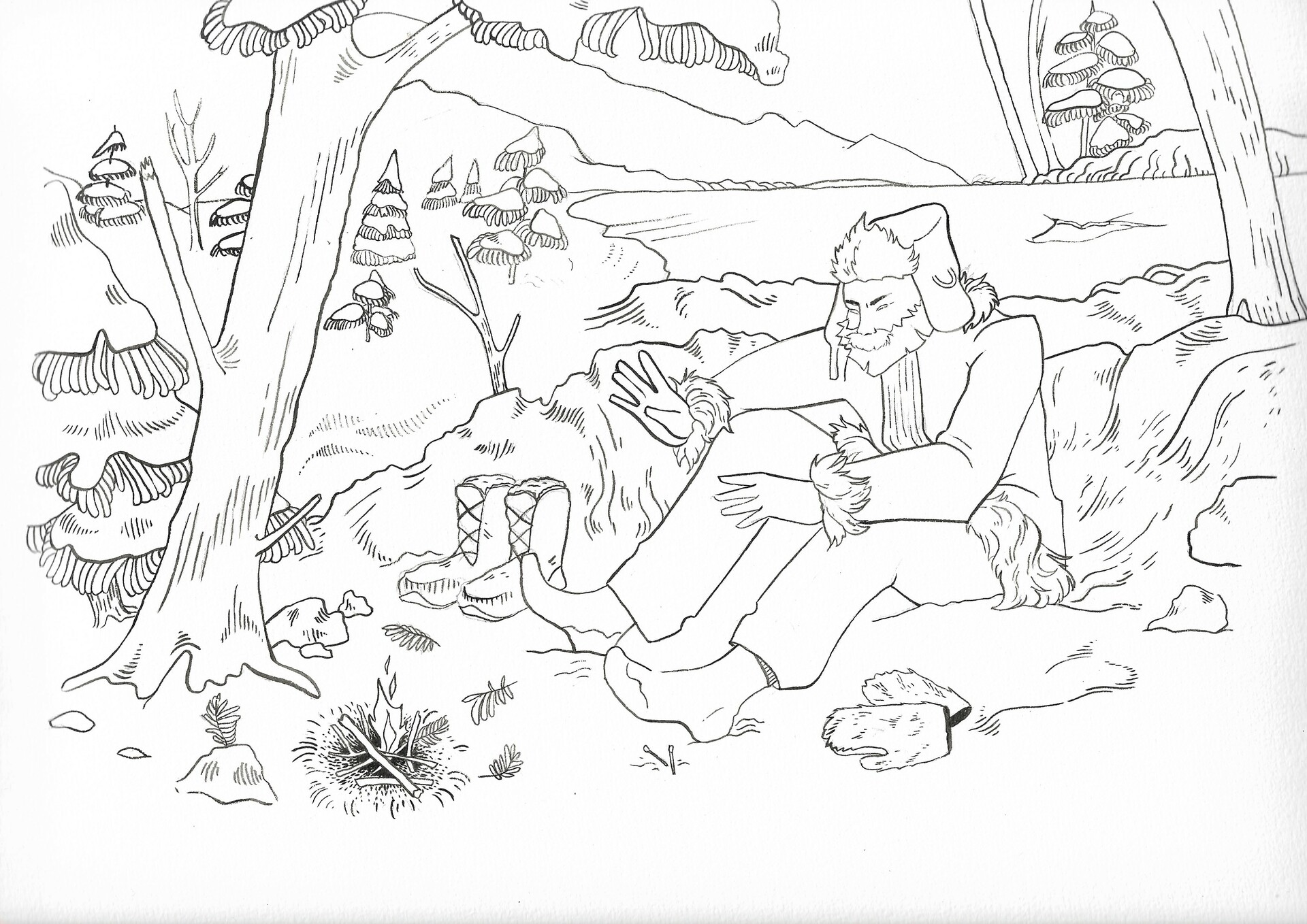 how to draw jack jack on fire