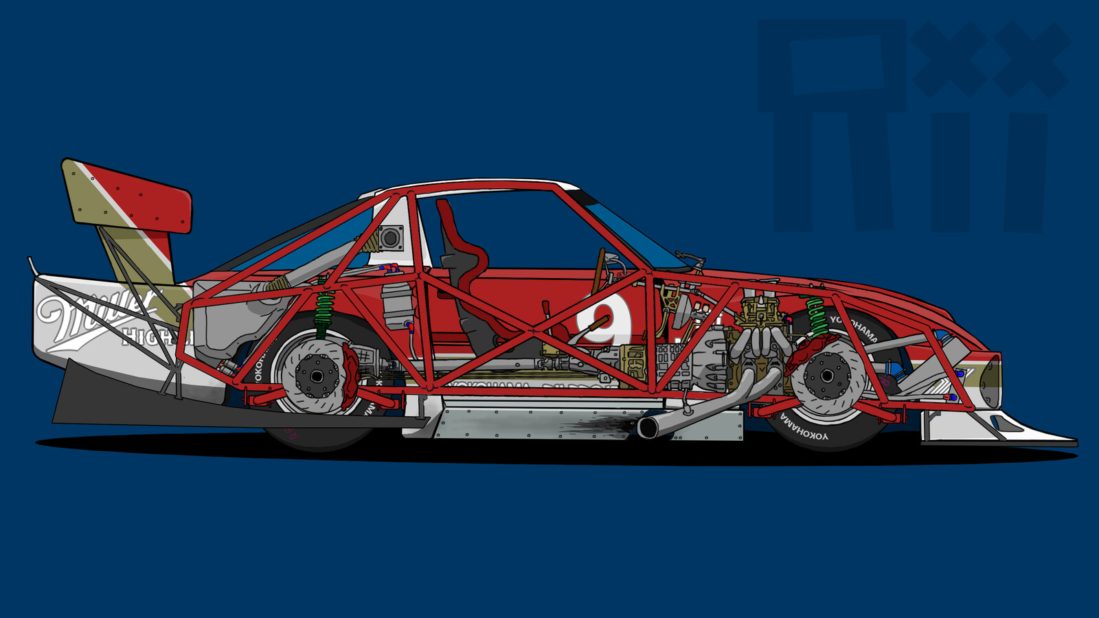 Rii Projects - Mazda Rx7 Cutaway