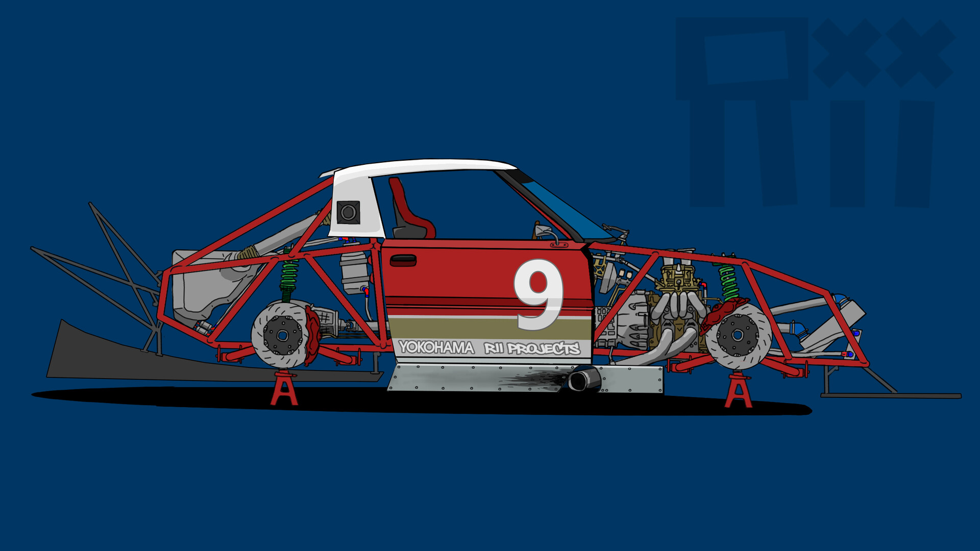 Rii Projects - Mazda Rx7 Cutaway