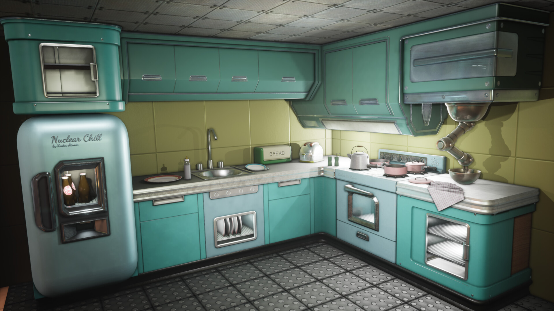 ArtStation - Fallout 4 kitchen