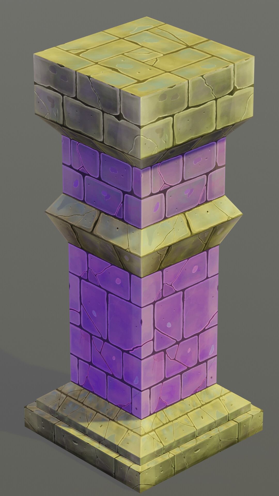 ArtStation - Hand-Painted Pillar