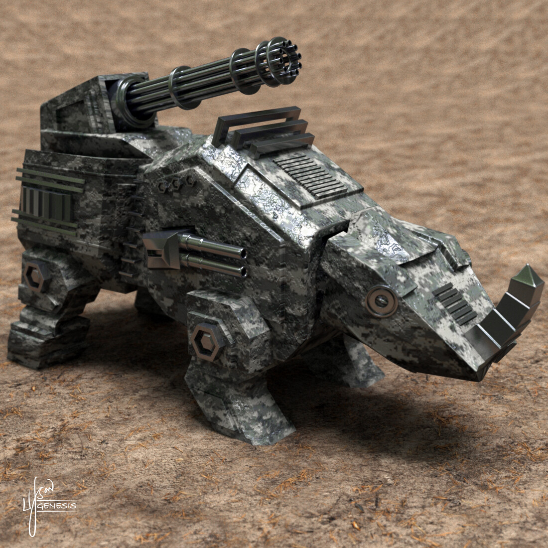 ArtStation - Mechanical Rhino