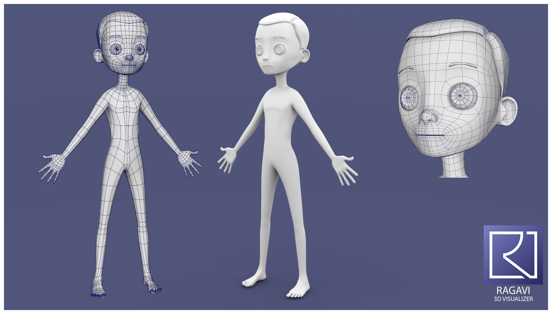 ArtStation - Low Poly Character - A Boy