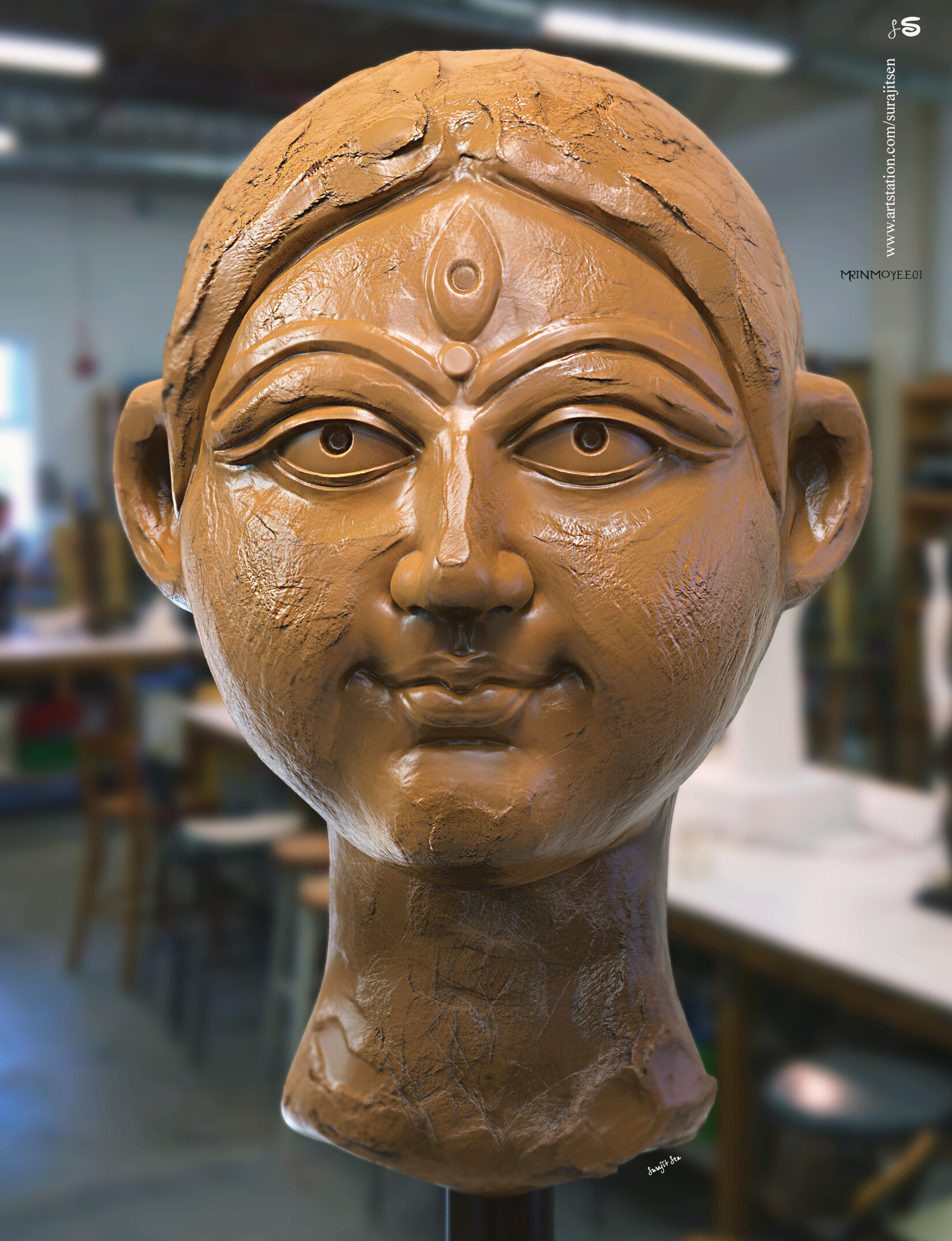 ArtStation - Mrinmoyee01- Digital Sculpture by _Surajit Sen
