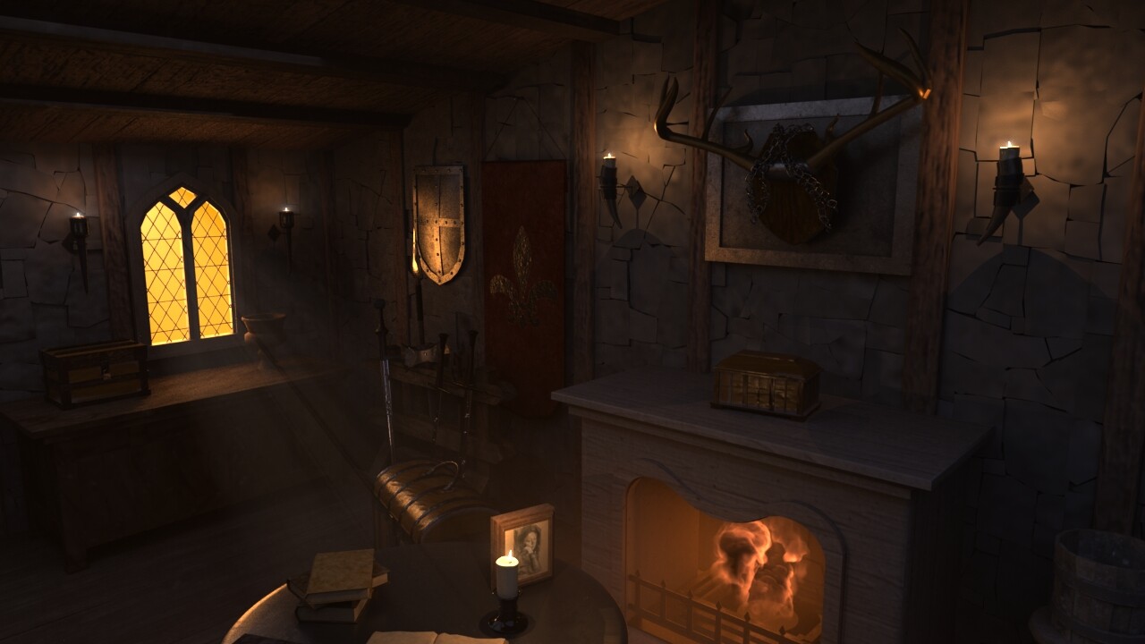 ArtStation - Medieval Livingroom