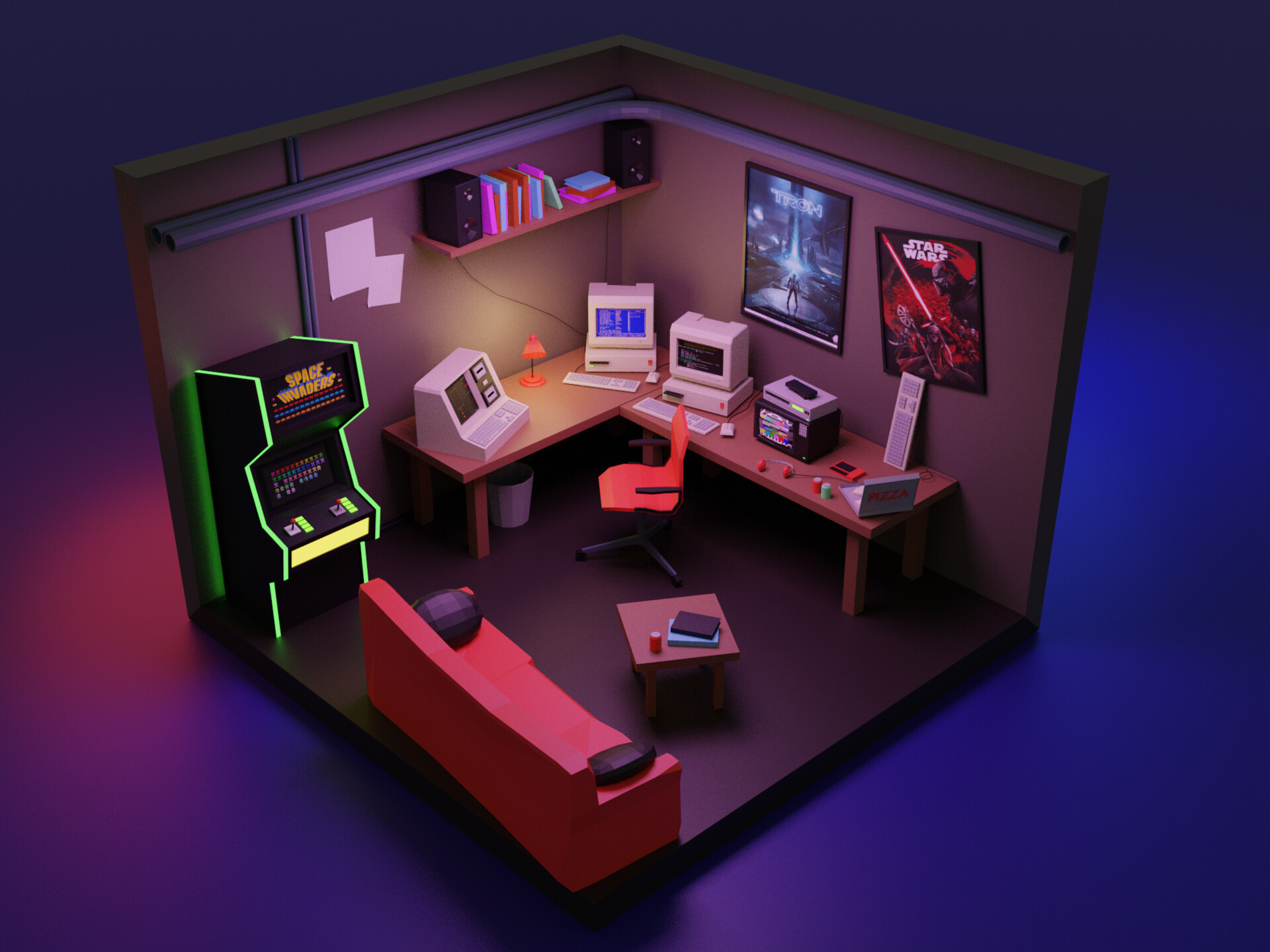 ArtStation - Hacker Room