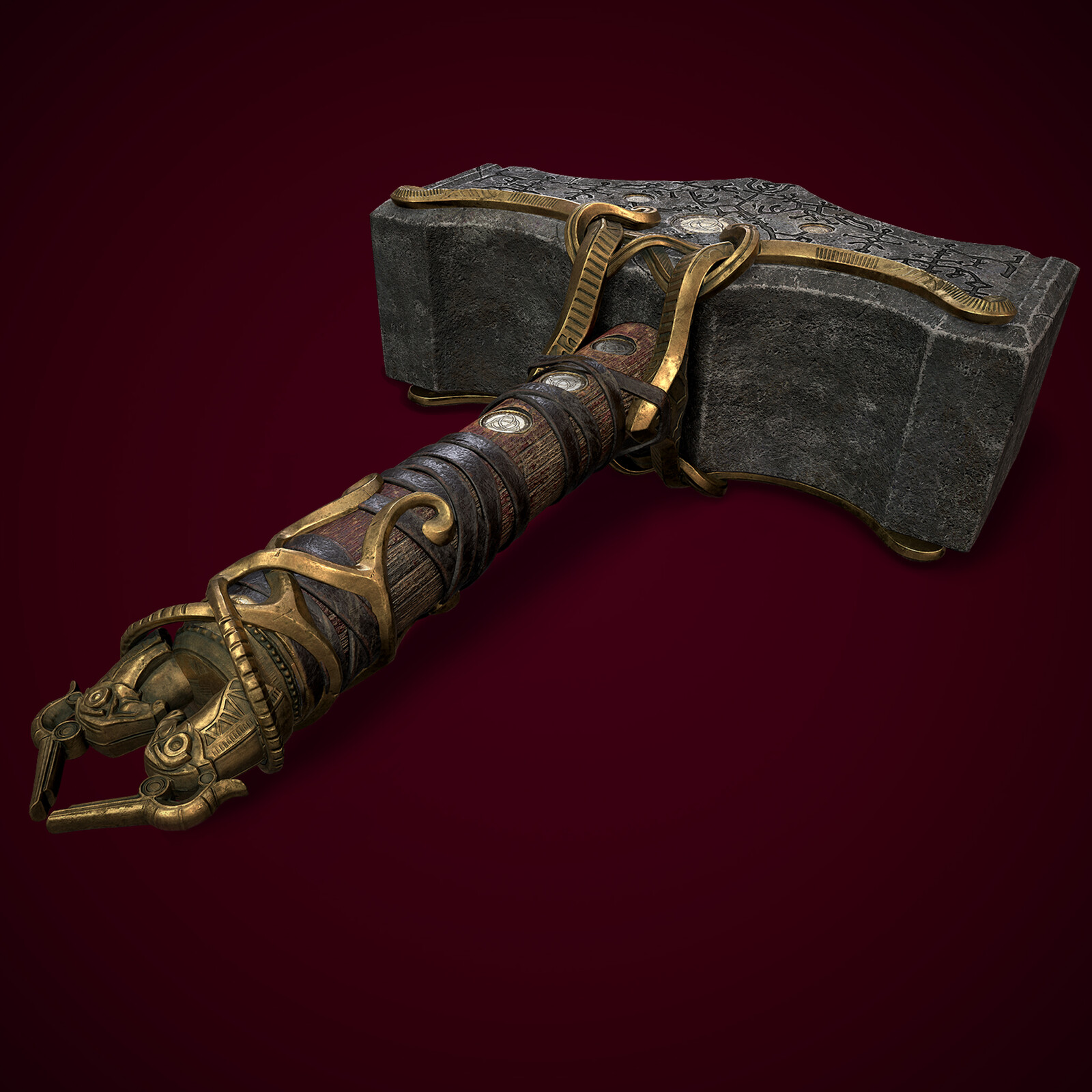 Rukhsar Badi - Mjolnir - God Of War (fan art)