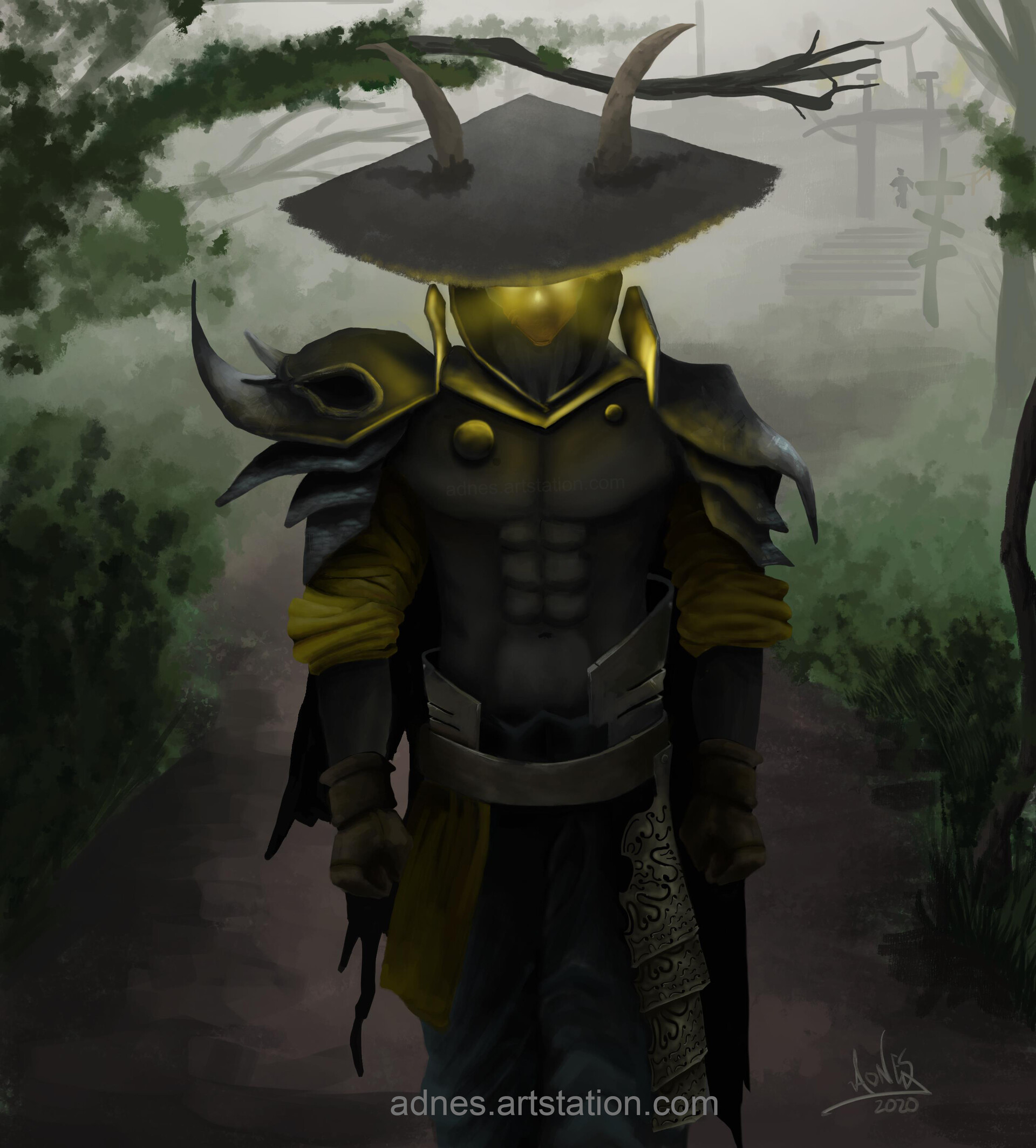 ArtStation - Demon Samurai