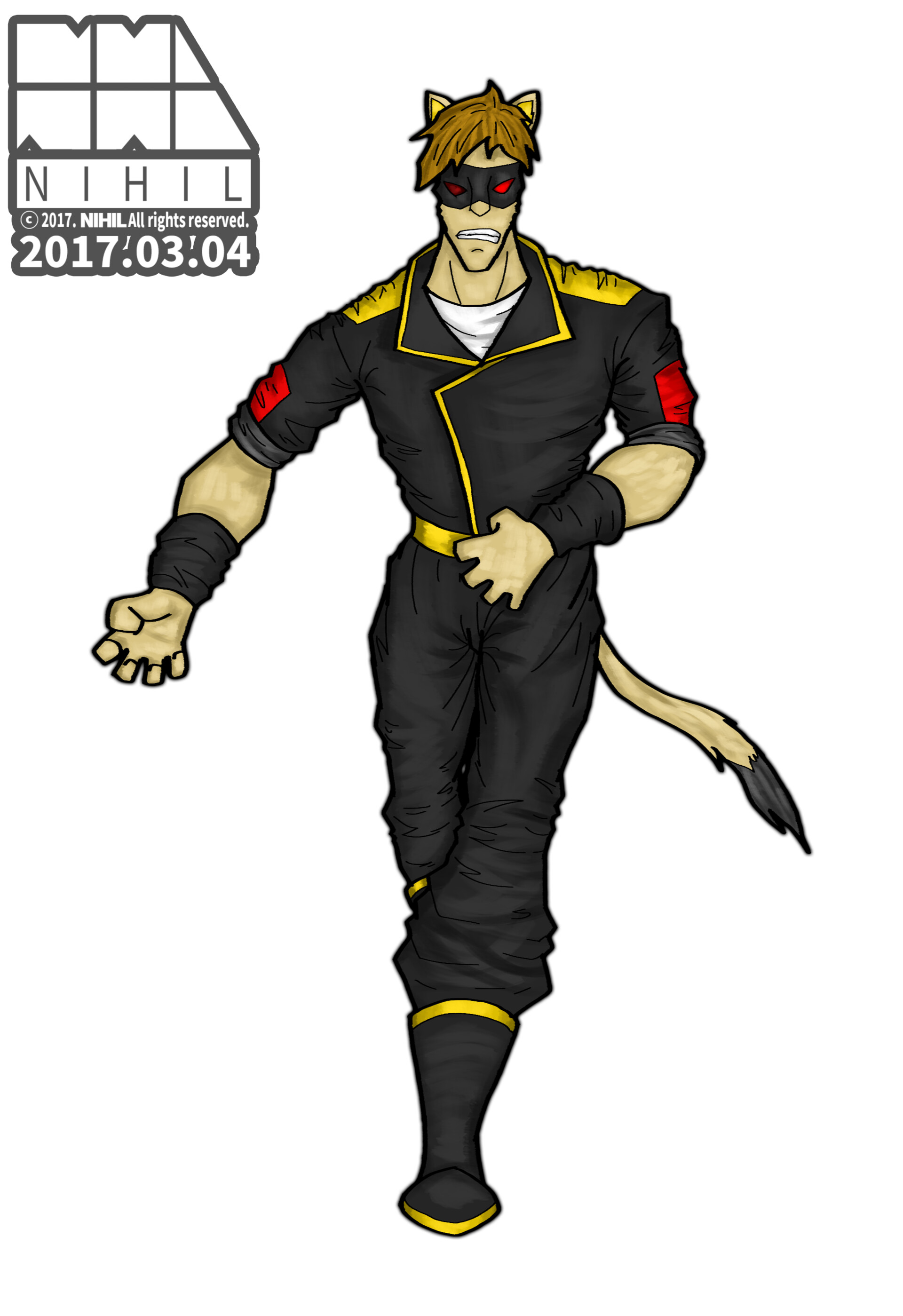 ArtStation - 2017 0304 1932 Commision - Furry Super Hero 1