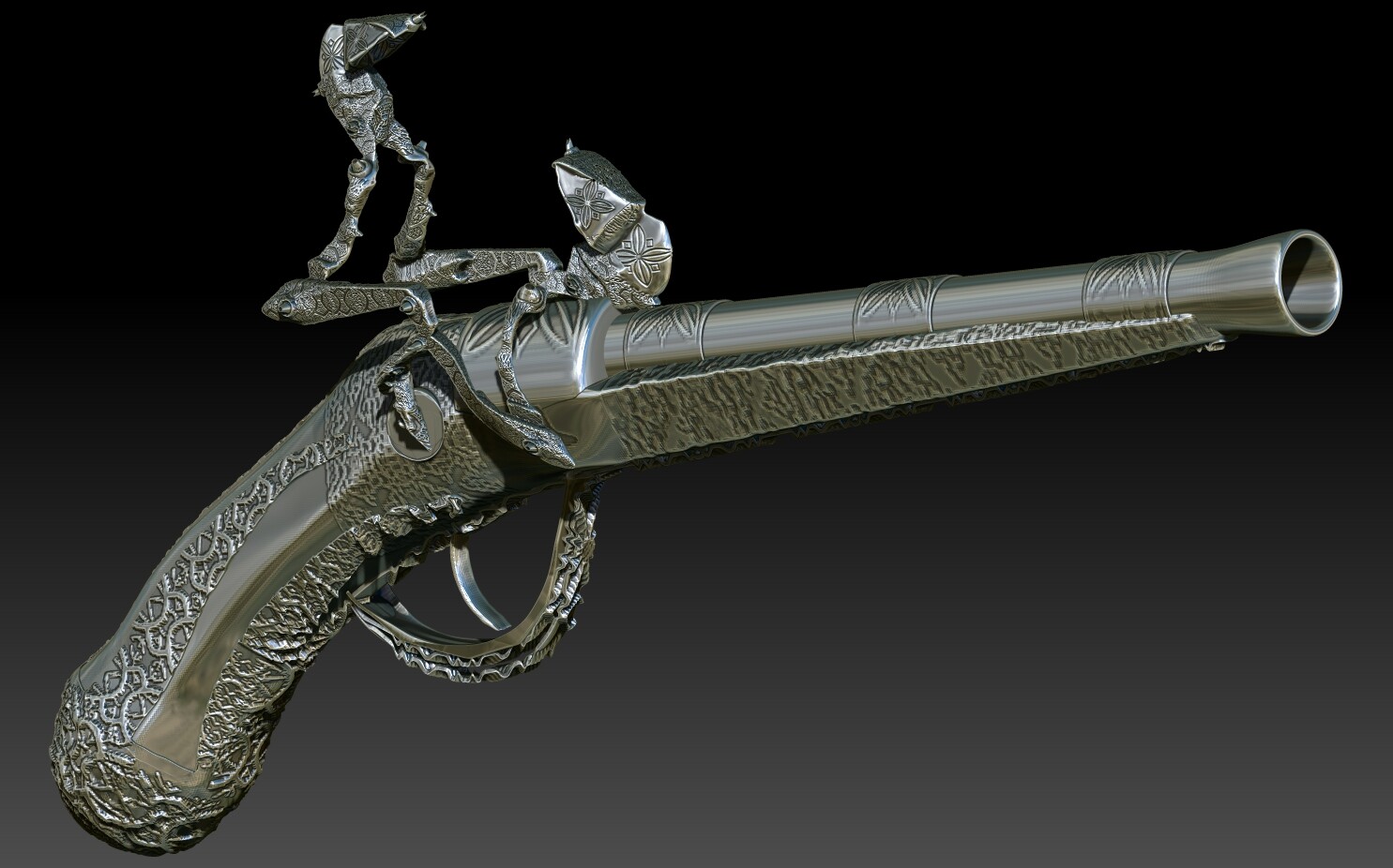 ArtStation - Medieval Pistol