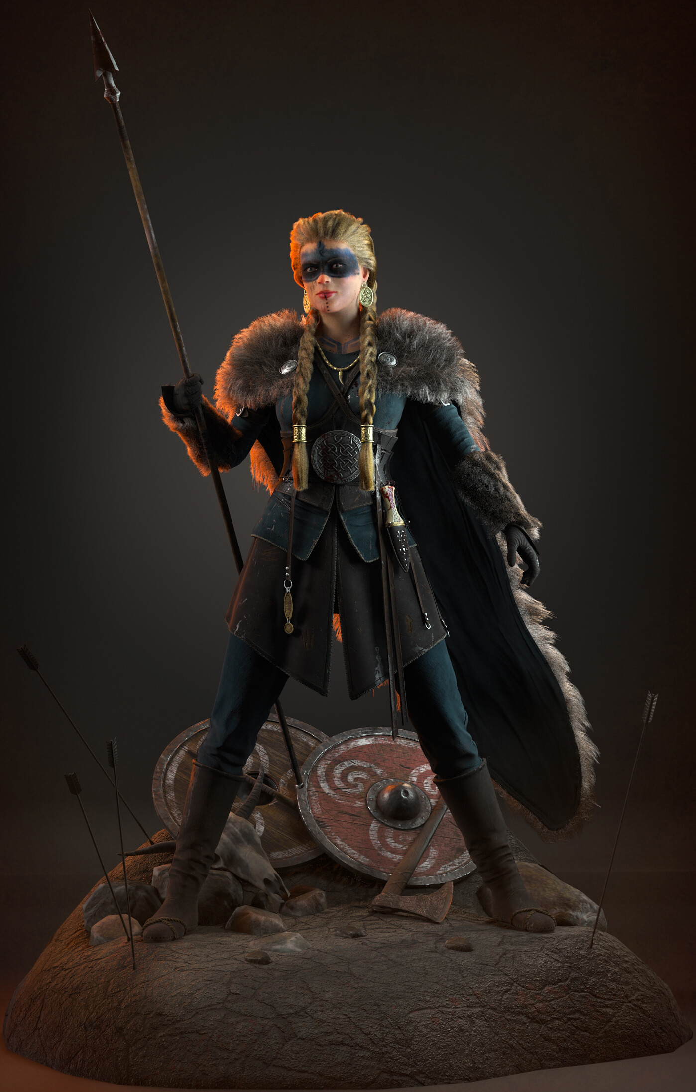 ArtStation - Northern Warrior Girl