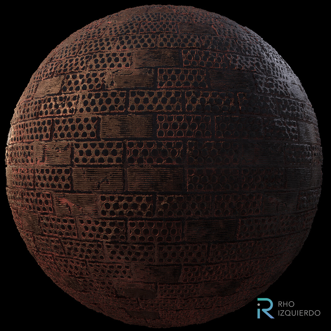 ArtStation - Brick Material Study - Substance Designer