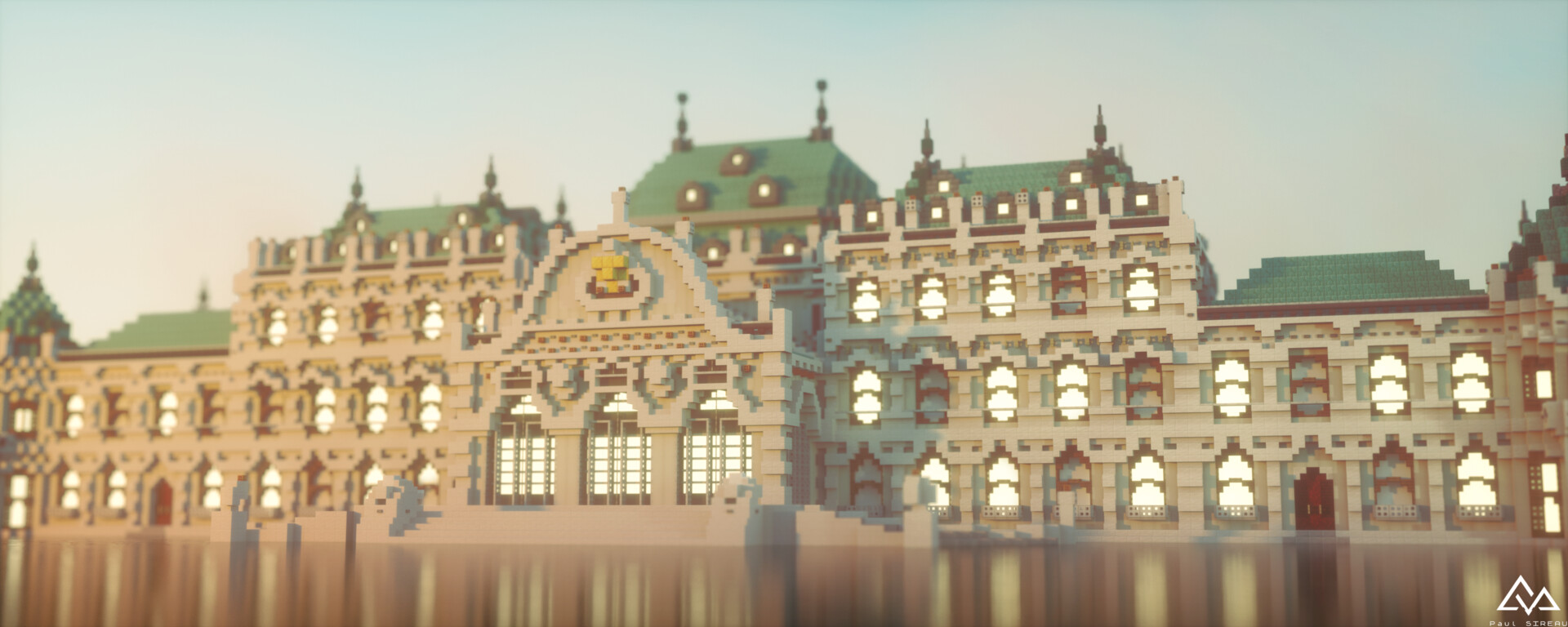 ArtStation - Schloss Belvedere Museum, Vienna - Minecraft Reproduction